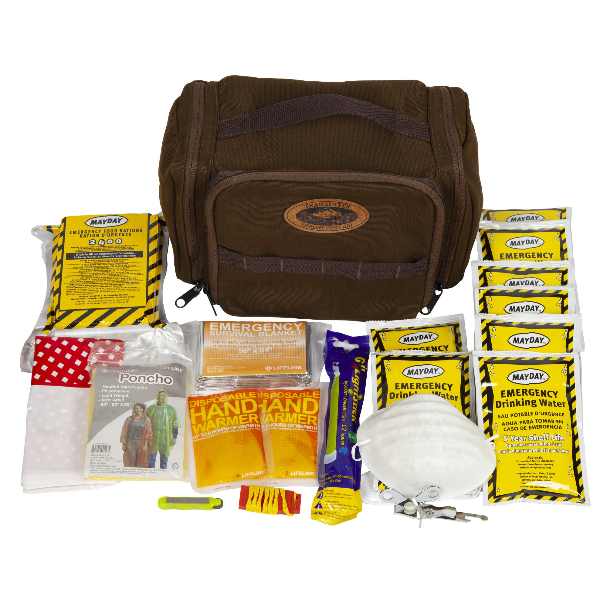 Lifeline First Aid 20-Piece Nylon All-purpose Disaster Preparation Kit ...