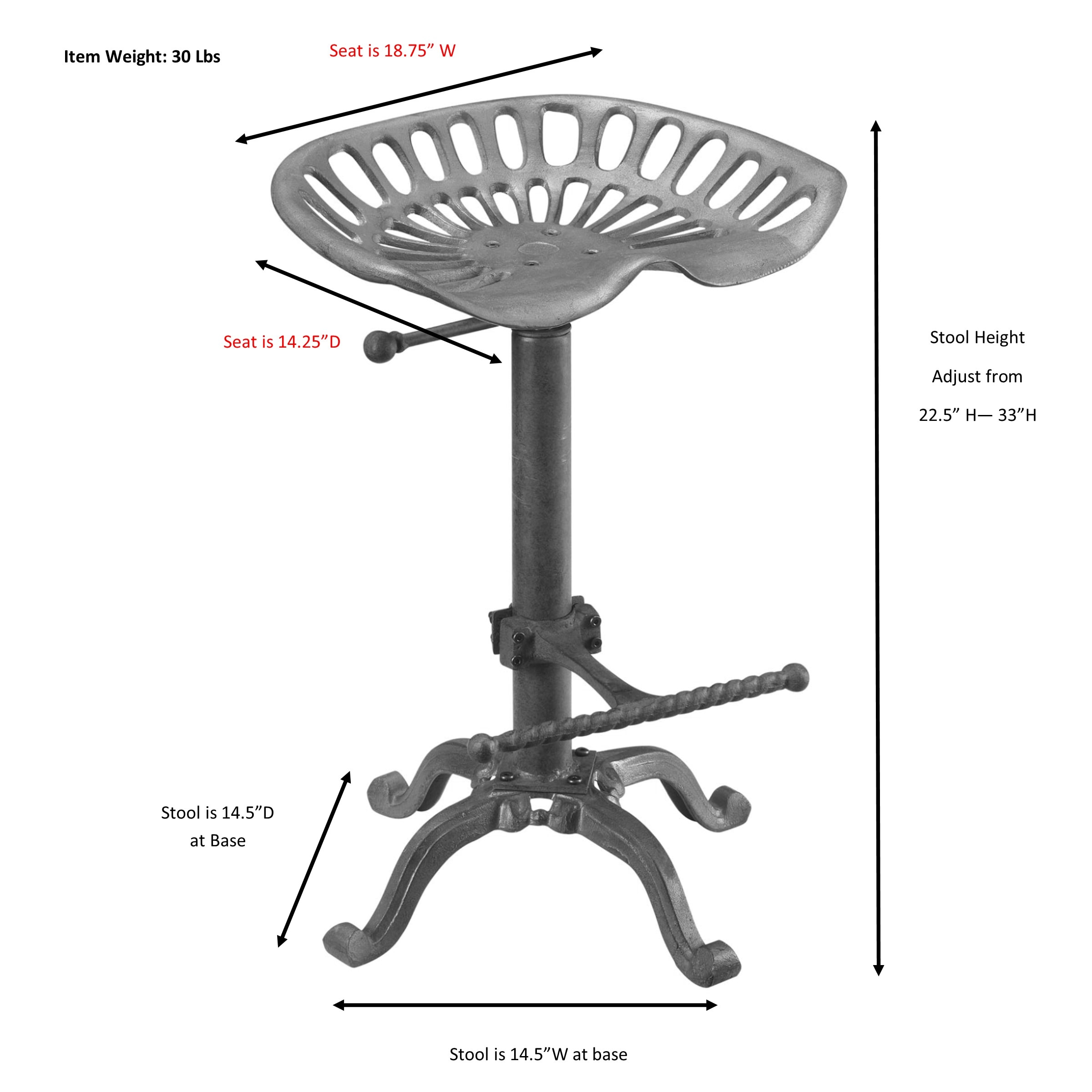 White tractor seat bar stools store