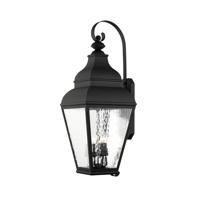 Livex Lighting Exeter 4-Light 37-in H Matte Black Outdoor Wall Light at ... Livex Lighting Exeter 4-Light 37-in H Matte Black Outdoor Wall Light at ...