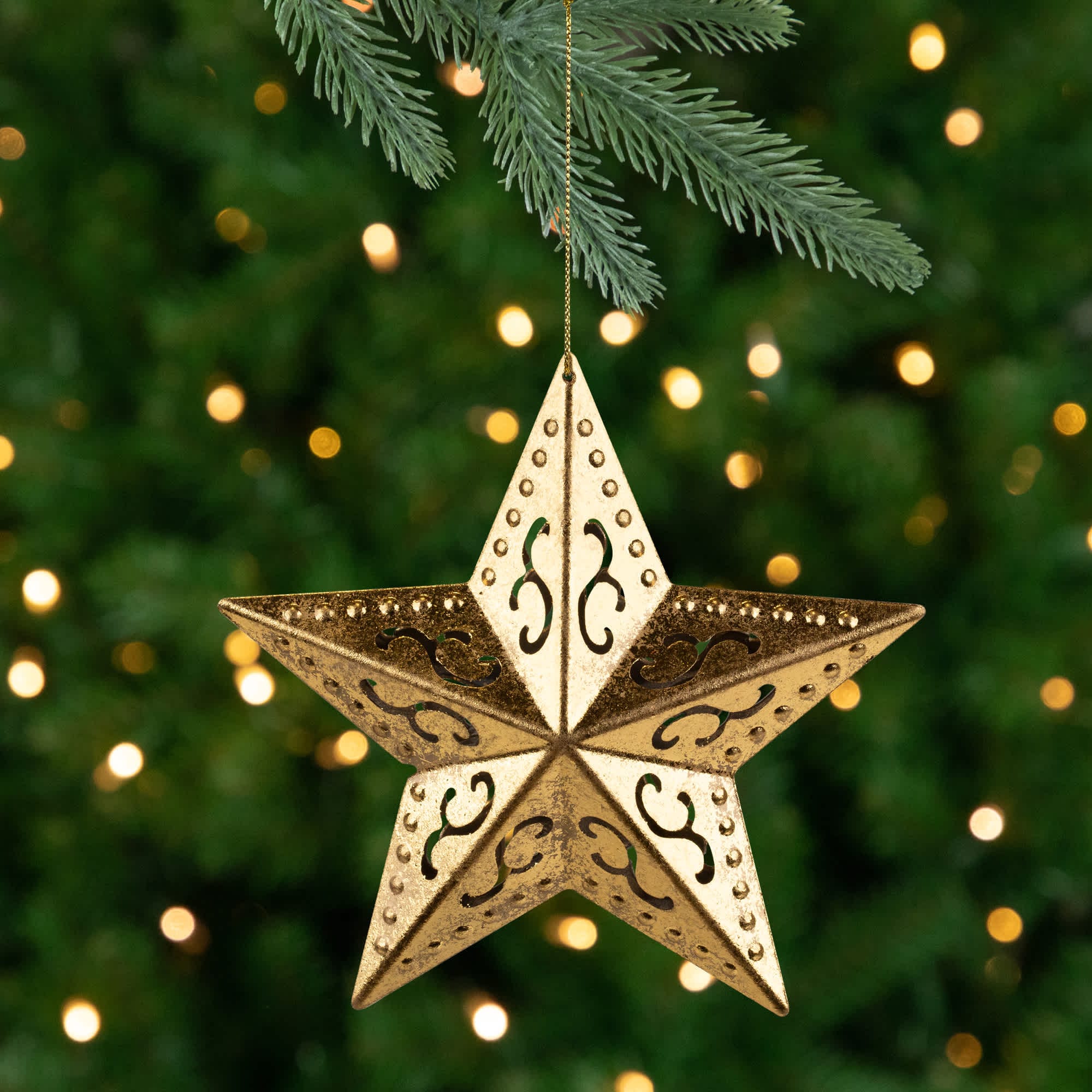 Northlight Filigree Cut-Out Star Christmas Ornament - 5.75 inch - Gold ...