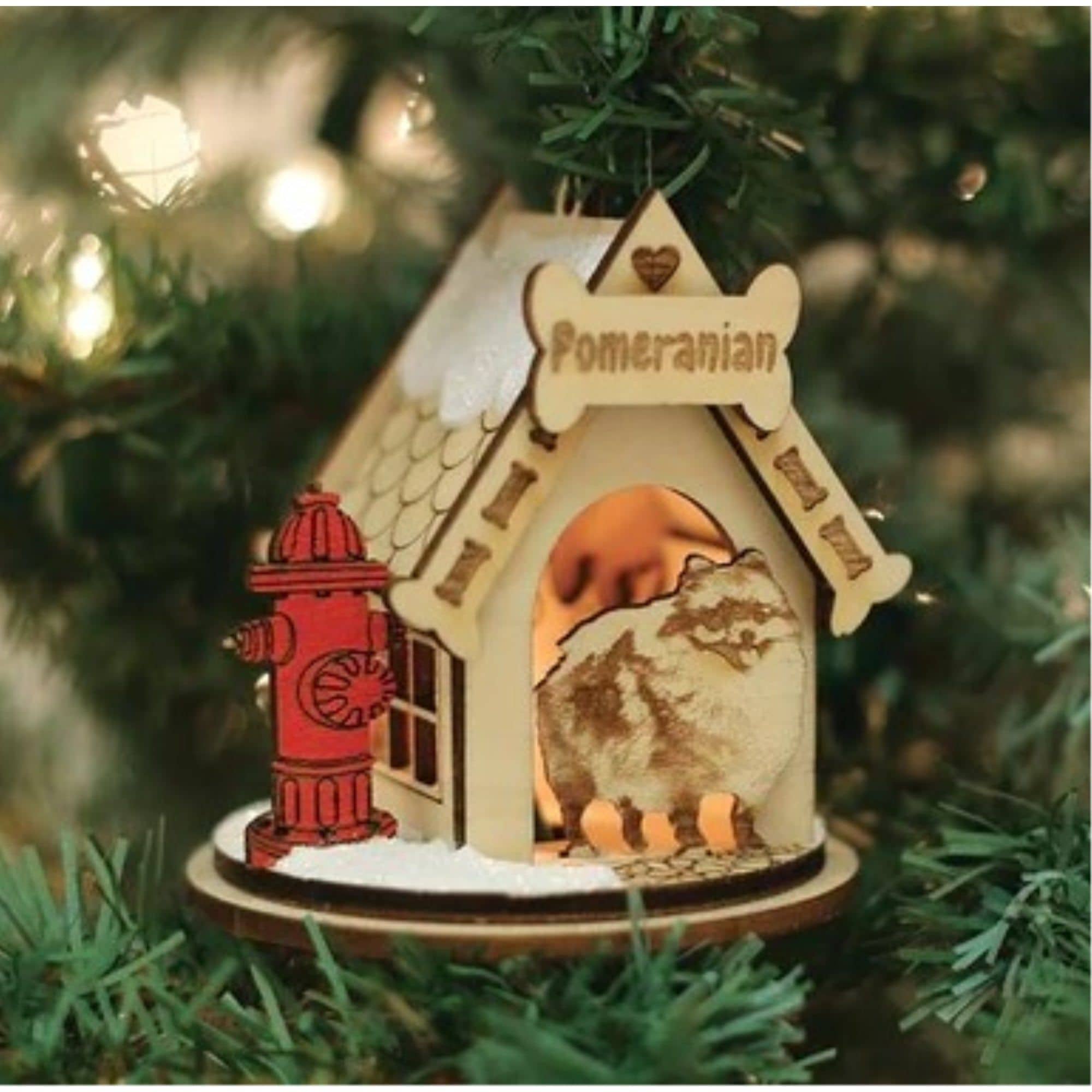 Old World Christmas K-9 Cottage Wooden Doghouse Ornament for Christmas ...