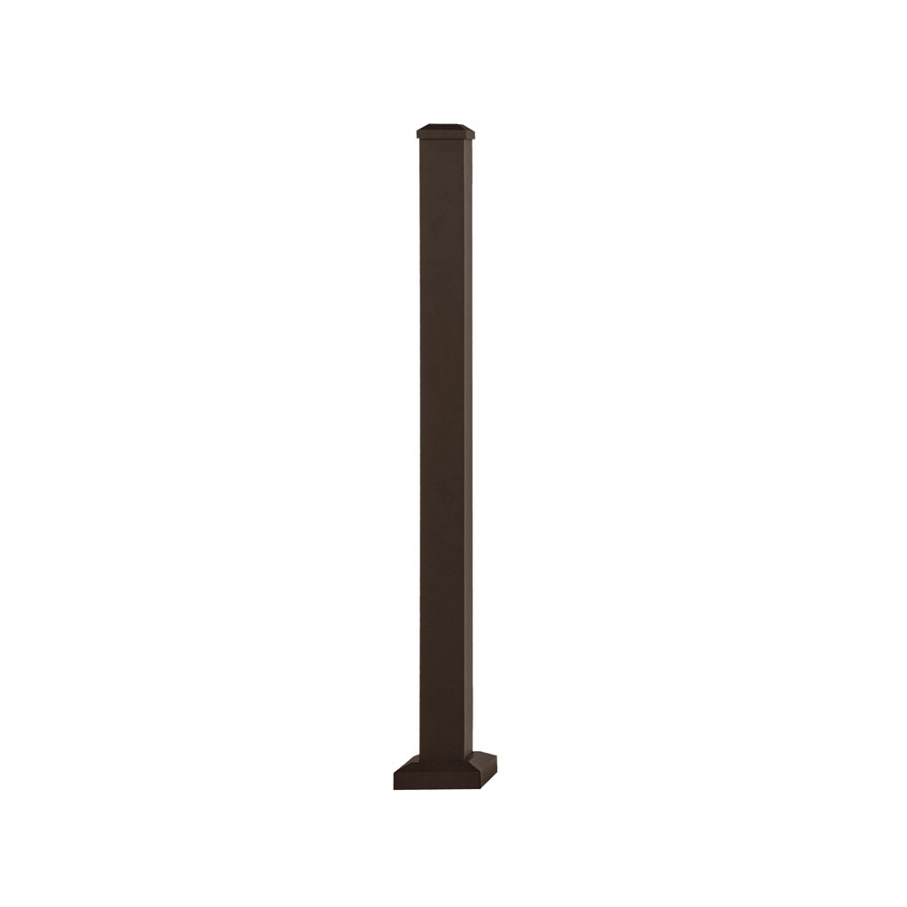 Trex 2.5-in x 2.5-in x 43-in Select Aluminum Rail Blank Post-Burnished ...