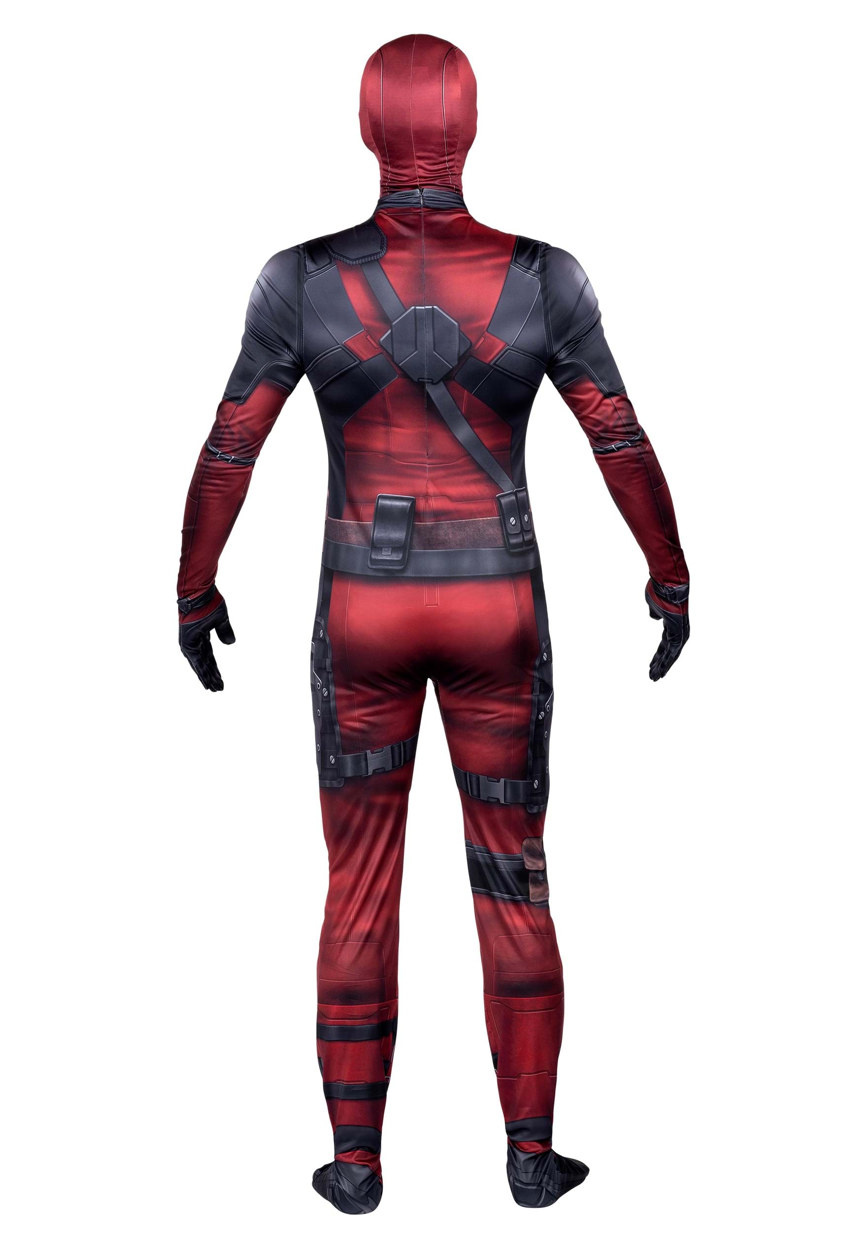 Jazwares Adult Marvel Deadpool Zentai Suit Costume Superhero Costumes ...