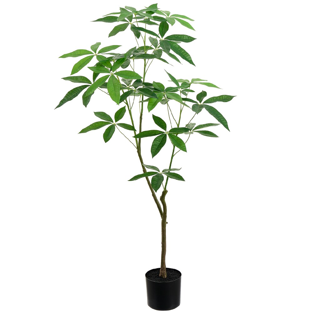 Allstate Floral 48-in Green Indoor Floor Money Artificial tree in the ...