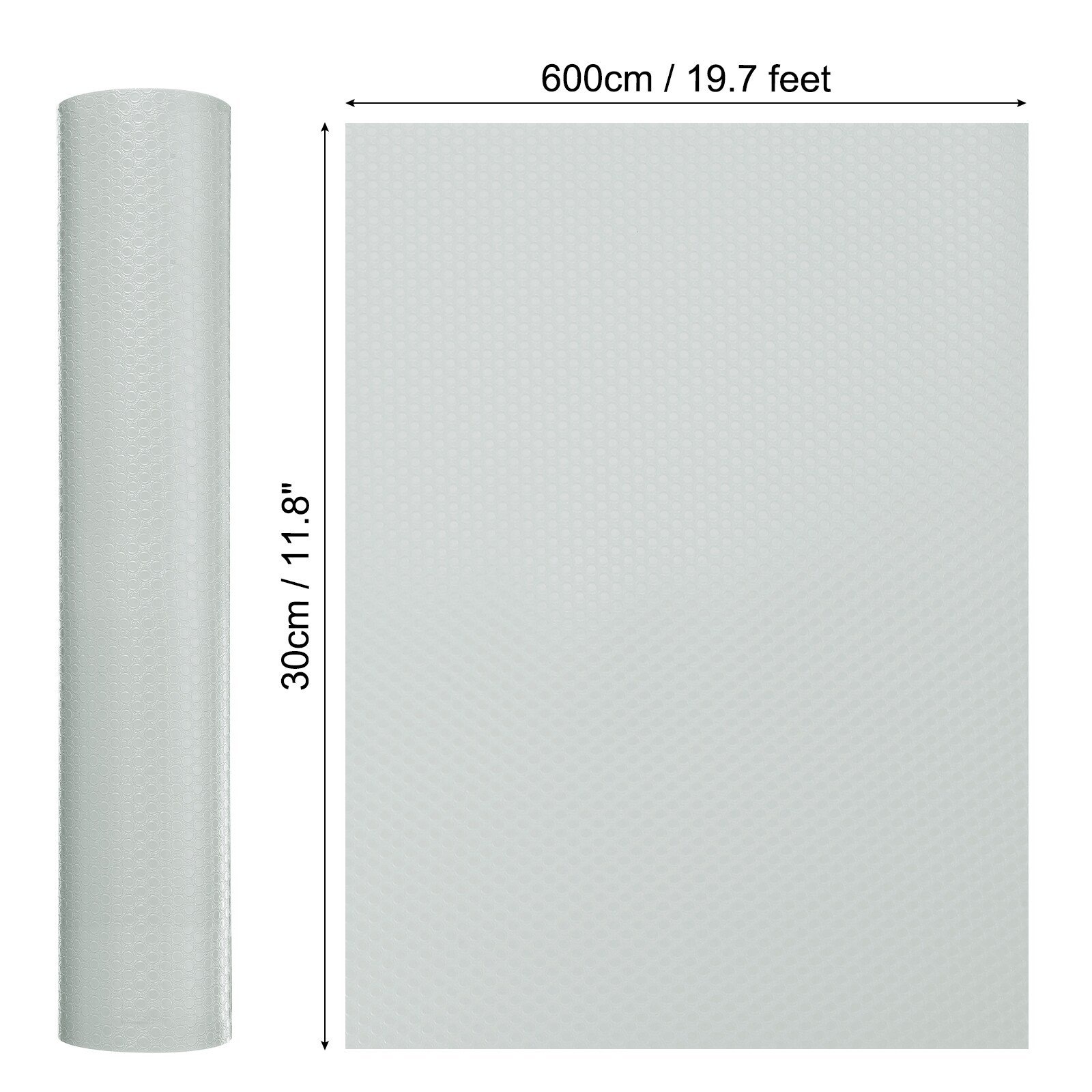 PATIKIL 12Inch x 20Ft Shelf Liner Non-Adhesive Cabinet Liners EVA ...