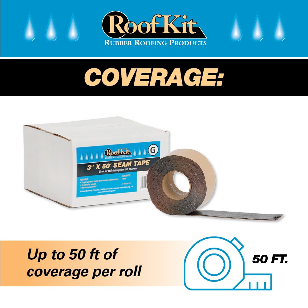RoofKit Roofing Products Seam 50-ft Roof Seam Tape in the Roof Seam ...
