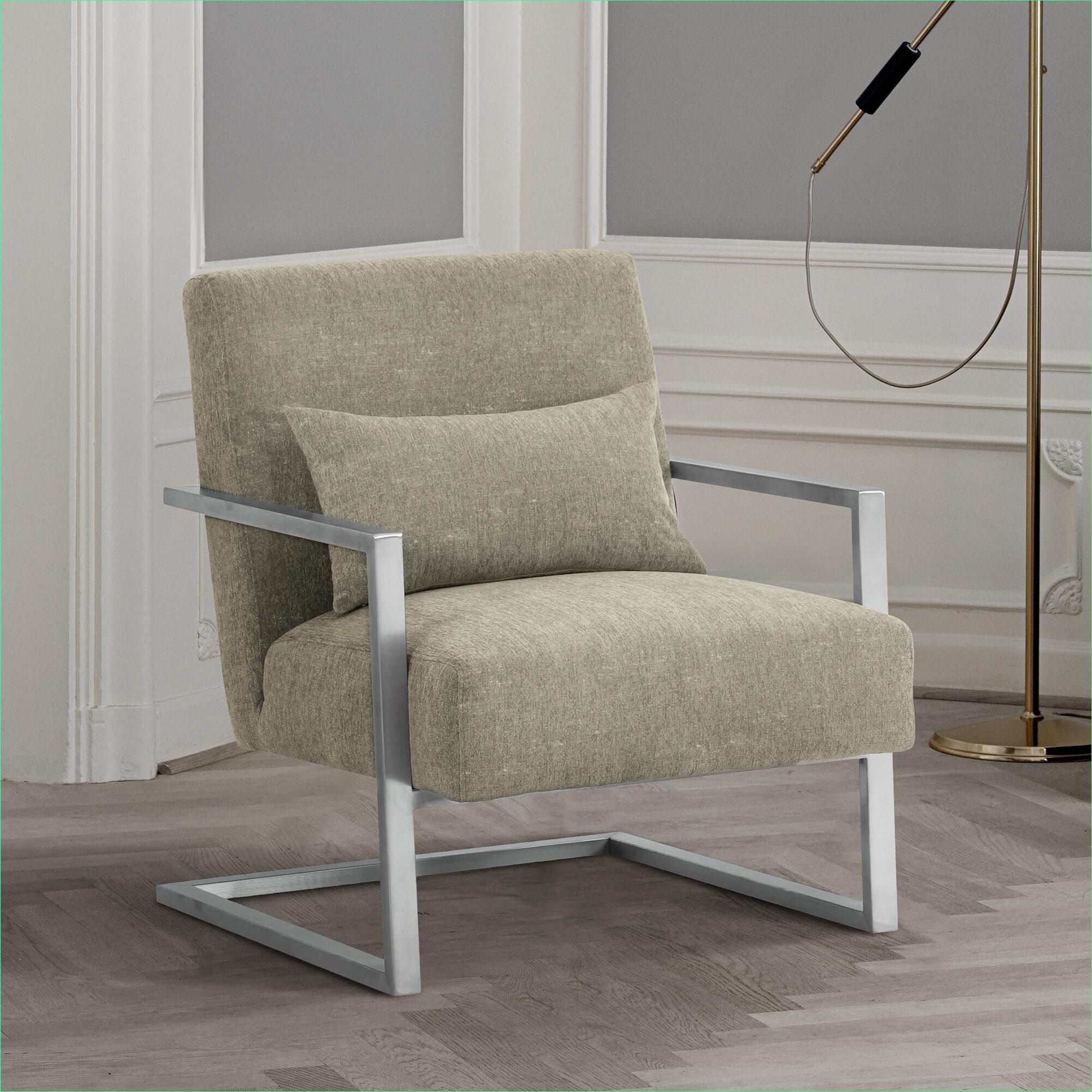 Watnature Cool Gray Single-Seat Accent Chair Modern Contemporary Style ...