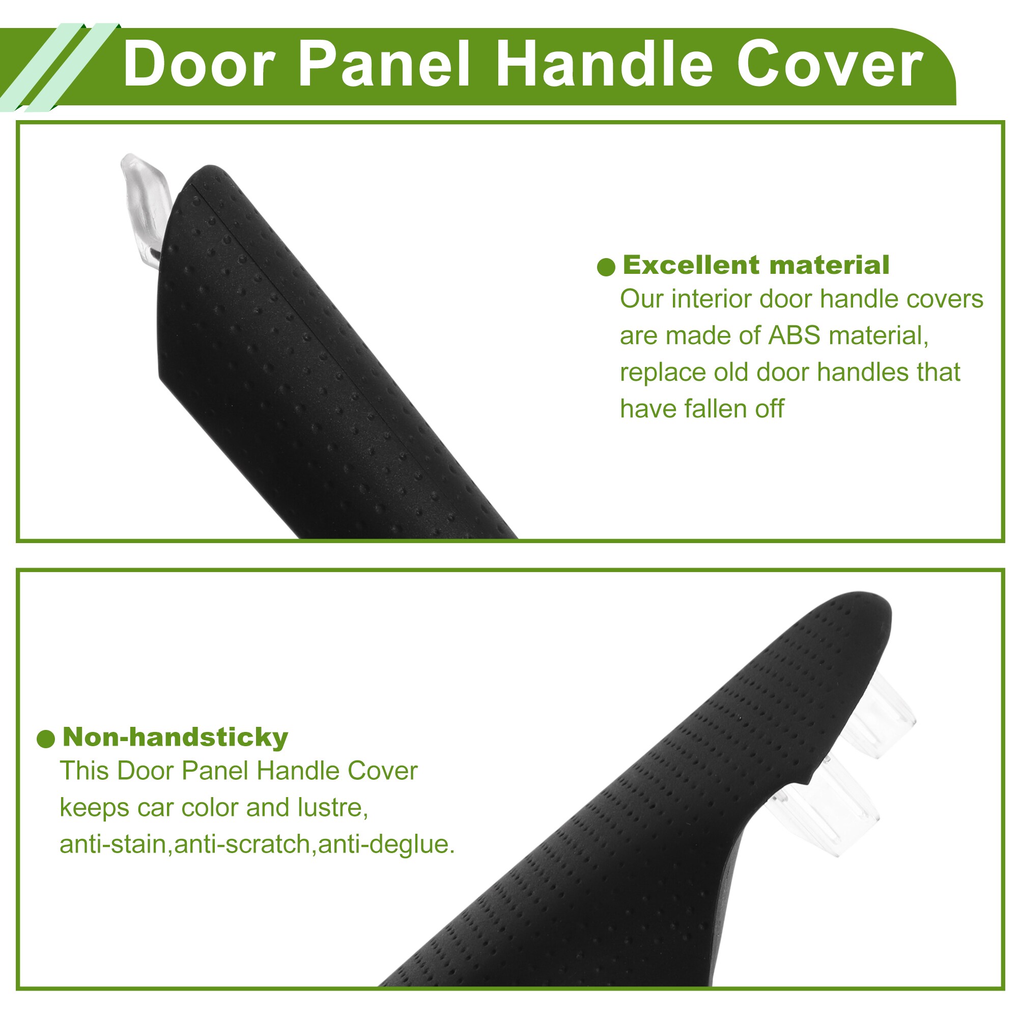 Unique Bargains Front Passenger Side Door Panel Handle Pull Trim Cover ...