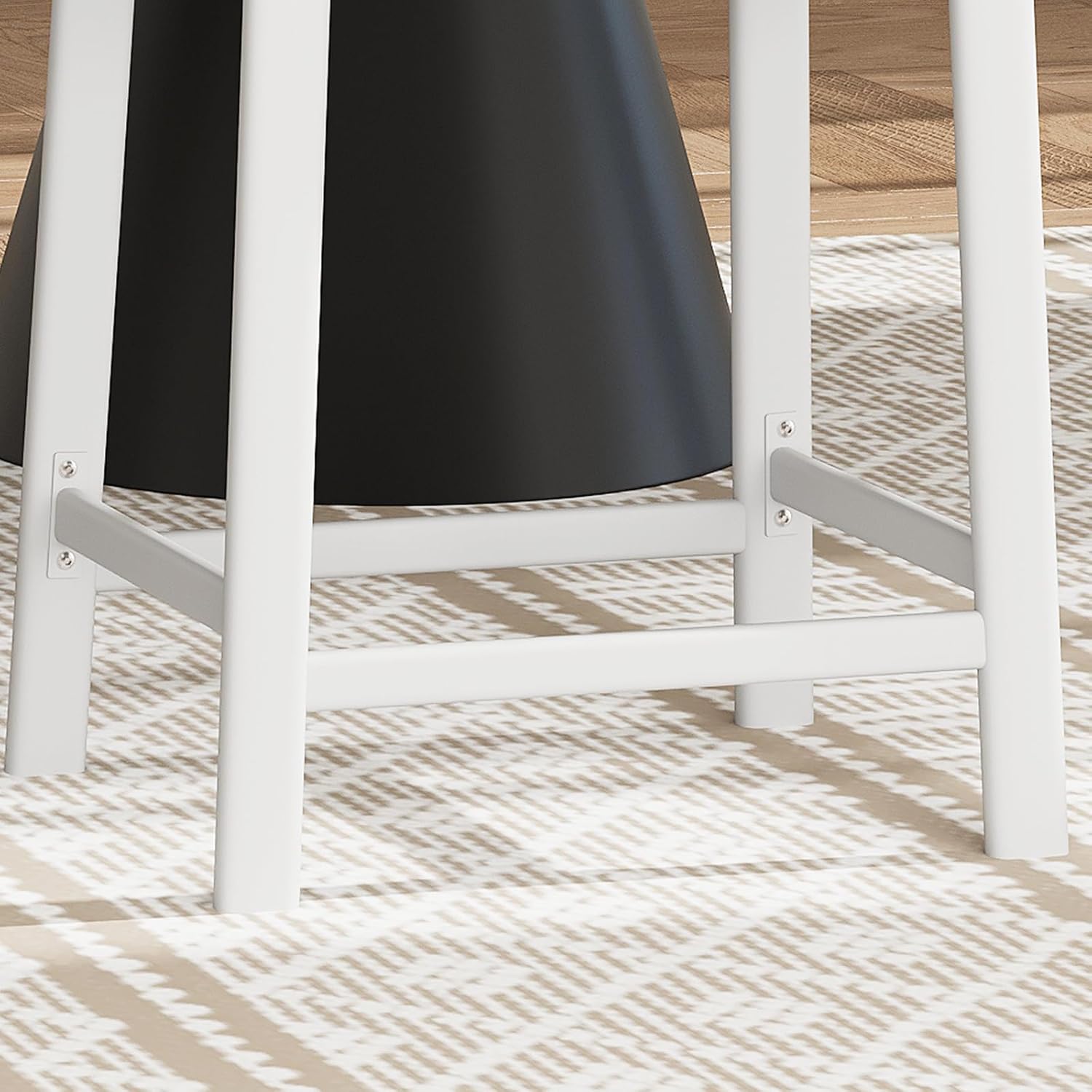 Garvee Counter Height Bar Stools Set of 2 24 Inch Upholstered Padded ...