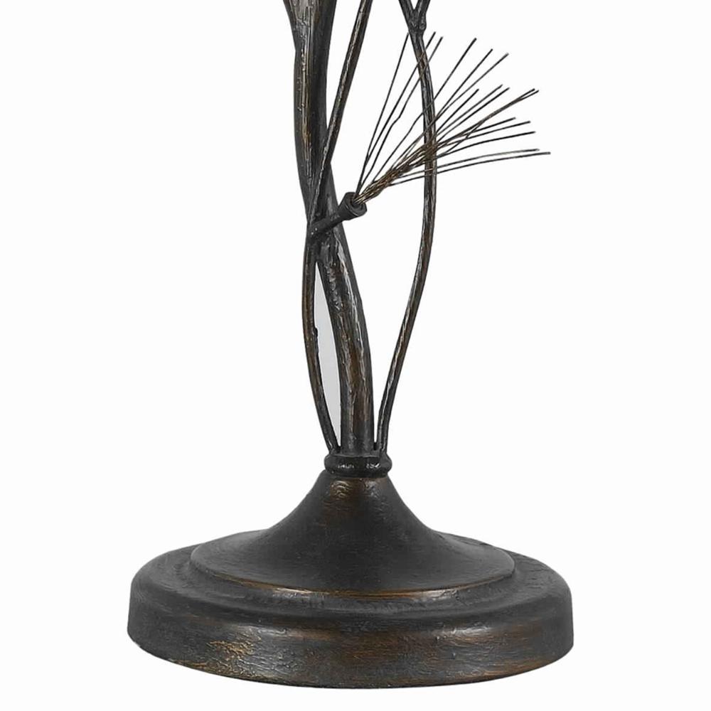Benzara Table Lamps 32-in Bronze and White On/Off switch Table Lamp ...