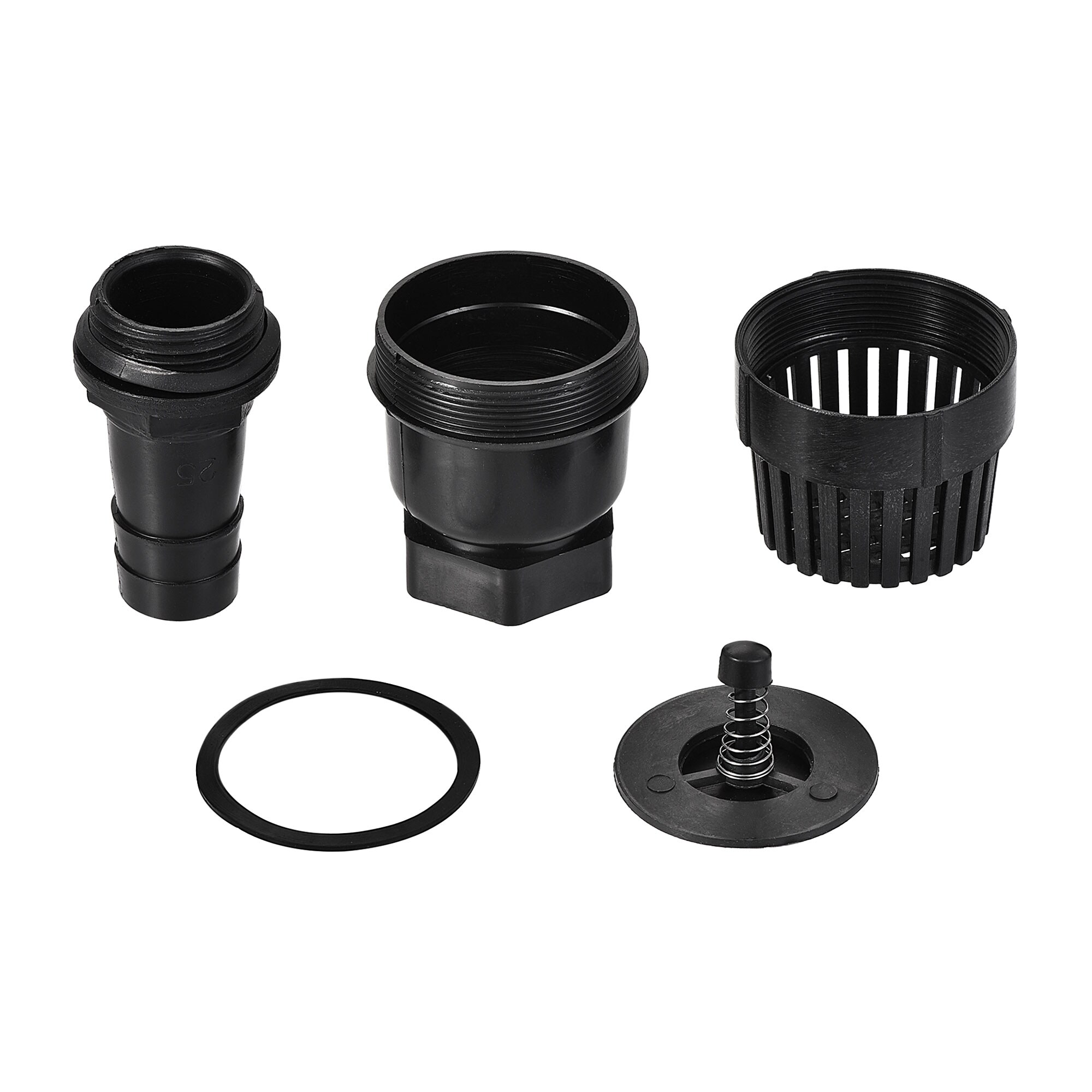 Unique Bargains Foot Valve G1 Thread 22.8mm Barb Filter Strainer Check ...