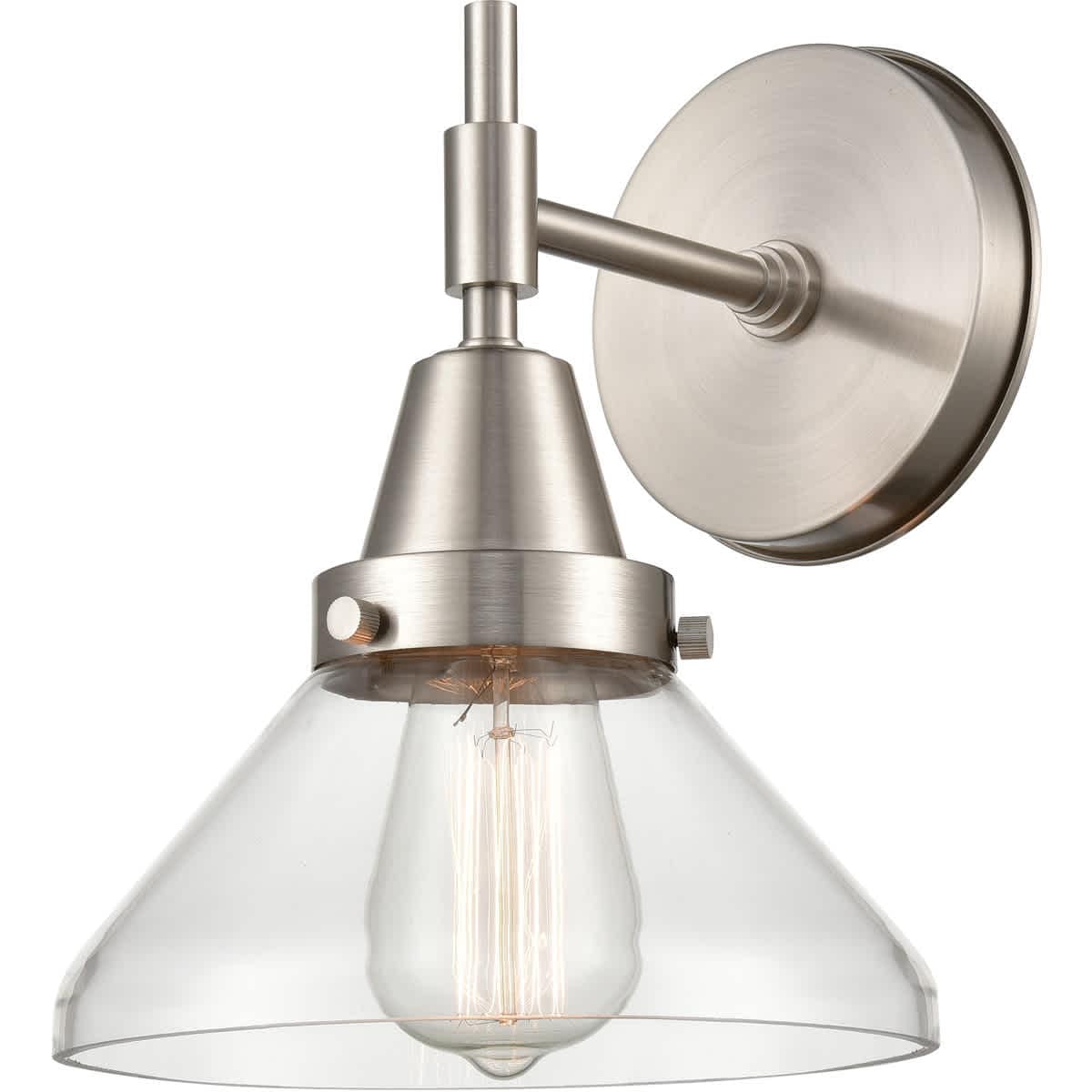 Innovations Lighting 447-1W-SN-CL-LED Caden LED 8 inch Satin Nickel ...