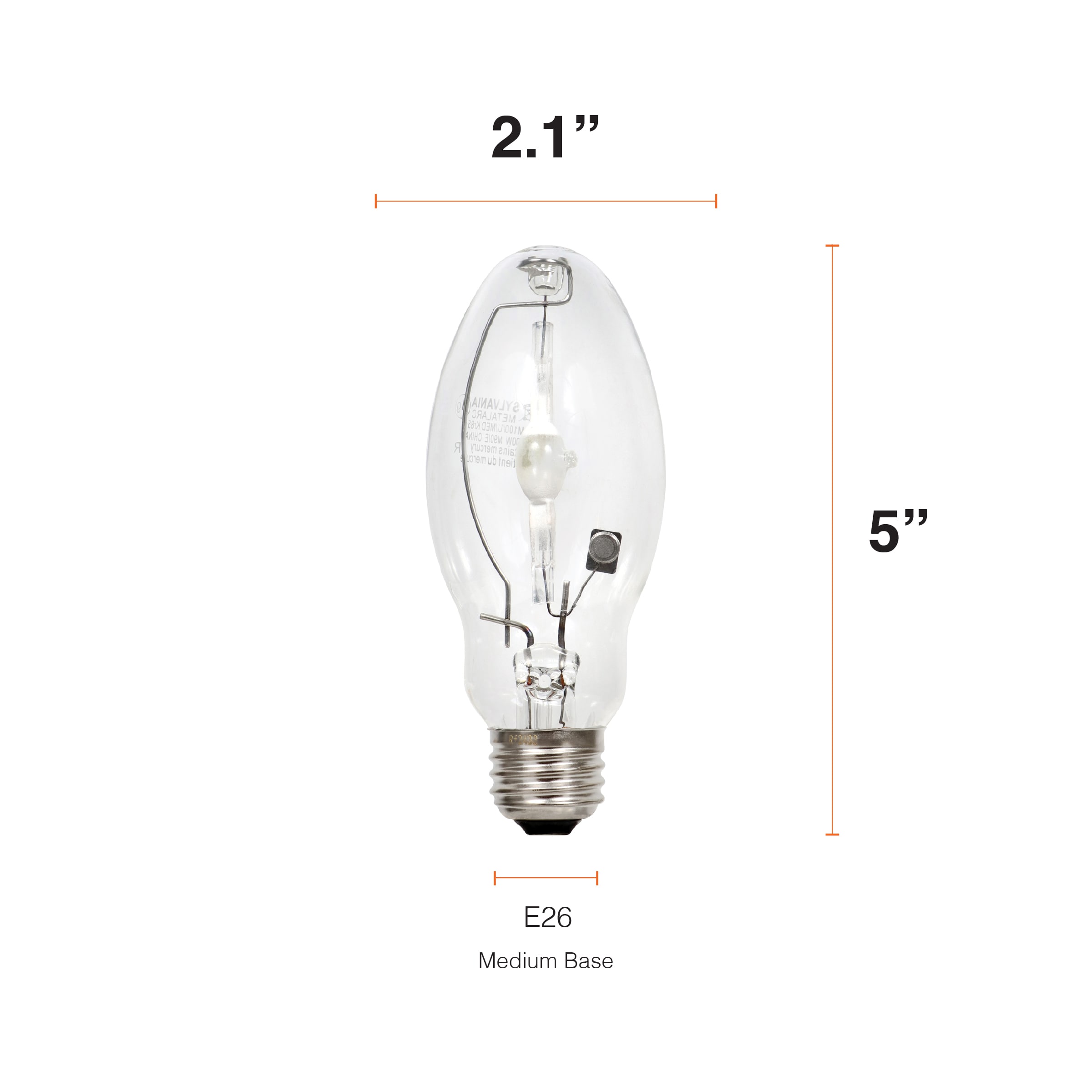 SYLVANIA 100 -Watt EQ ED17 White Medium screw base E26 Metal halide ...