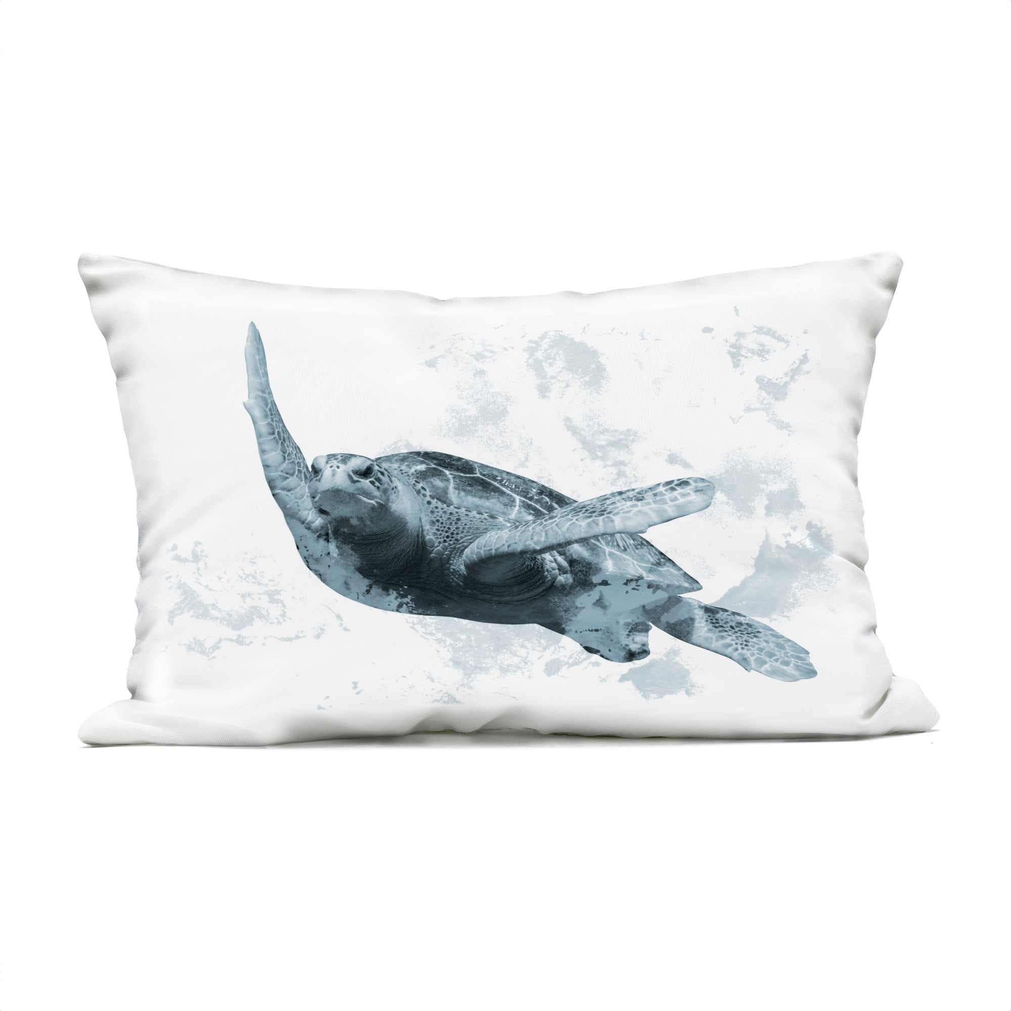 Weathered Turtle Blue Portrait Outdoor Decorative Pillows at Lowes.com