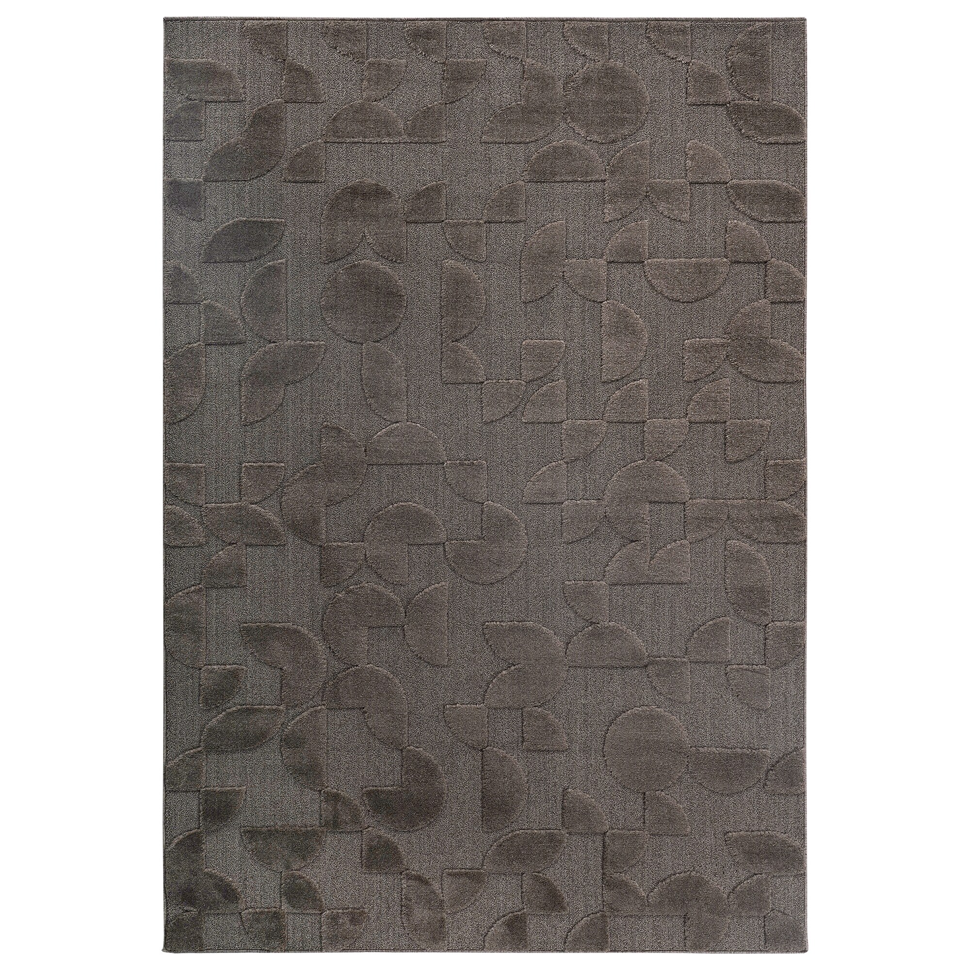 Blisstyle High Low Brown Indoor Area Rug 7inch9inchx10inch Modern ...
