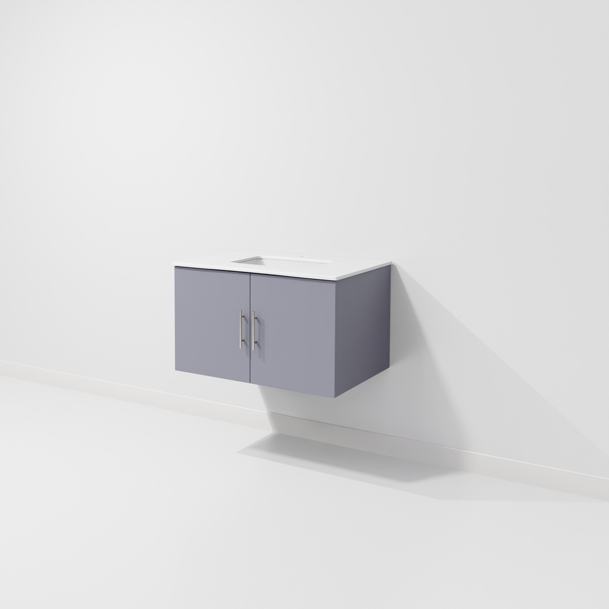 Lexora Geneva 30-in Dark Grey Undermount Single Sink Floating Bathroom ...