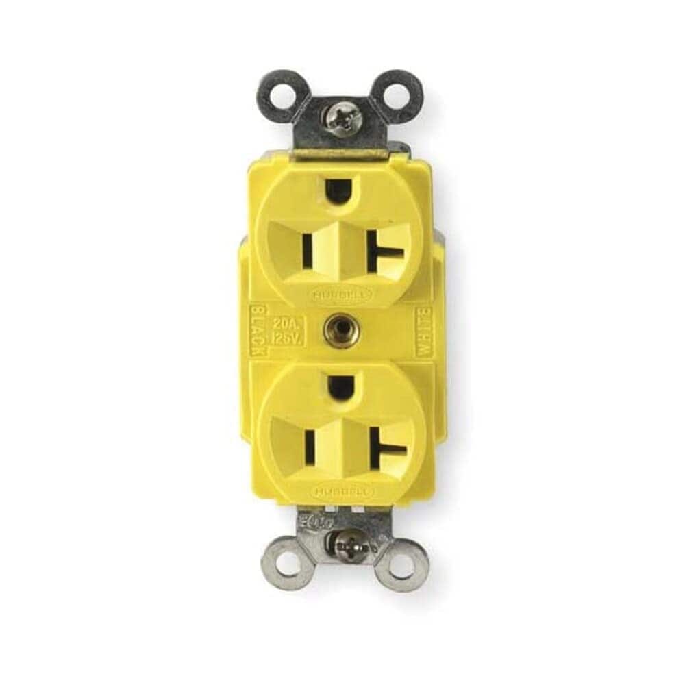 Hubbell Wiring Device-Kellems Duplex Straight Blade Receptacle 5-20R 20 ...