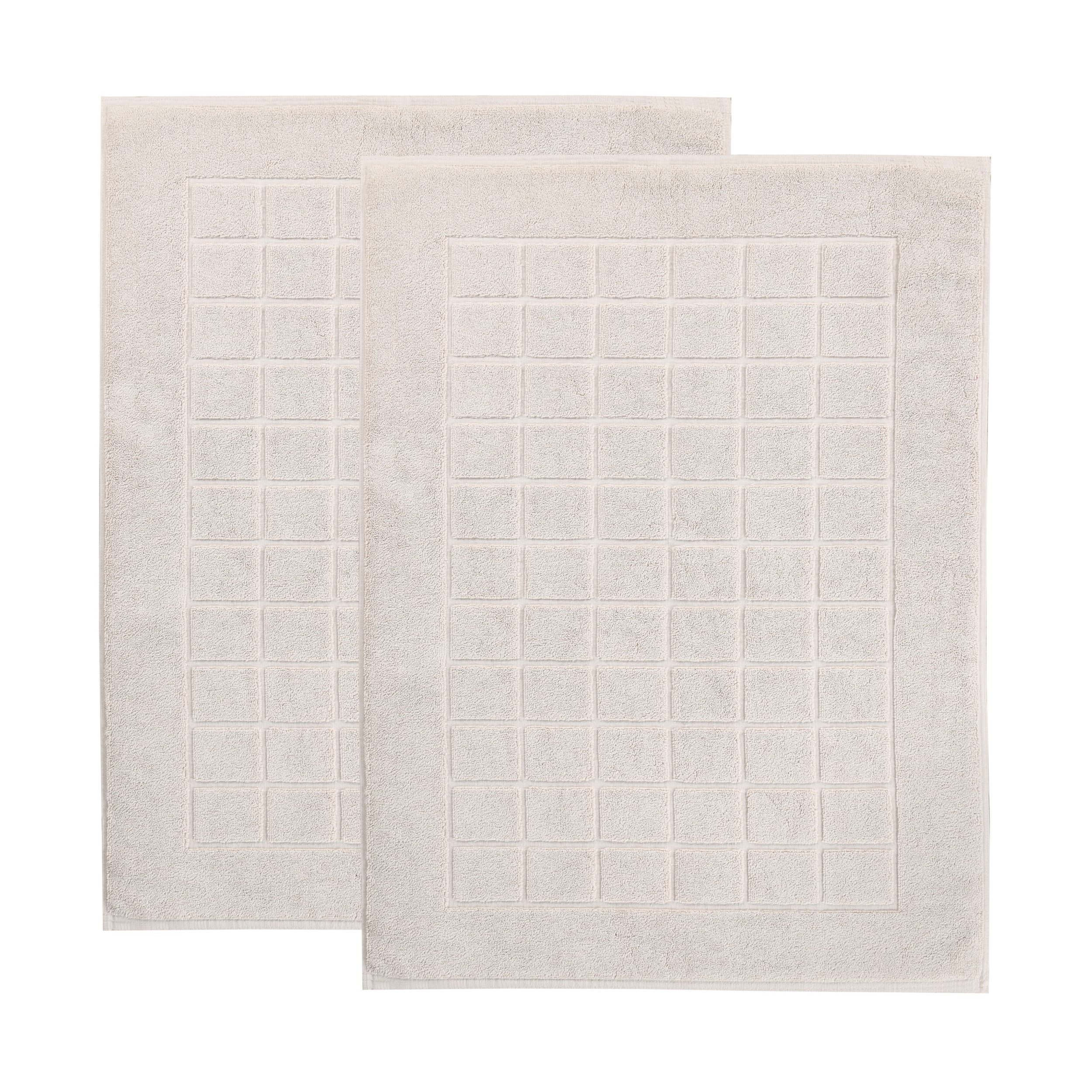 Superior 22-in x 35-in Stone Cotton Bath mat set in the Bathroom Rugs ...