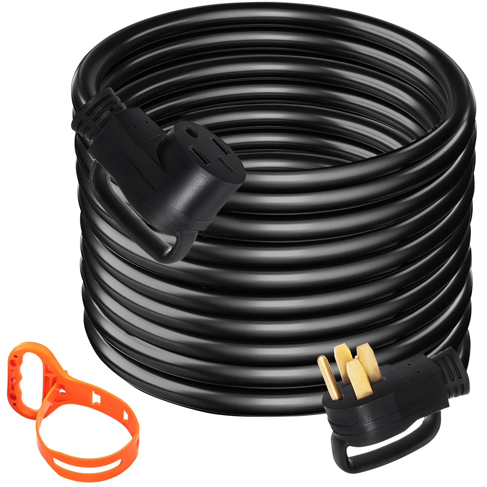 VEVOR Heavy Duty 25 ft 50A RV Extension Cord Power Supply Cable Molded ...