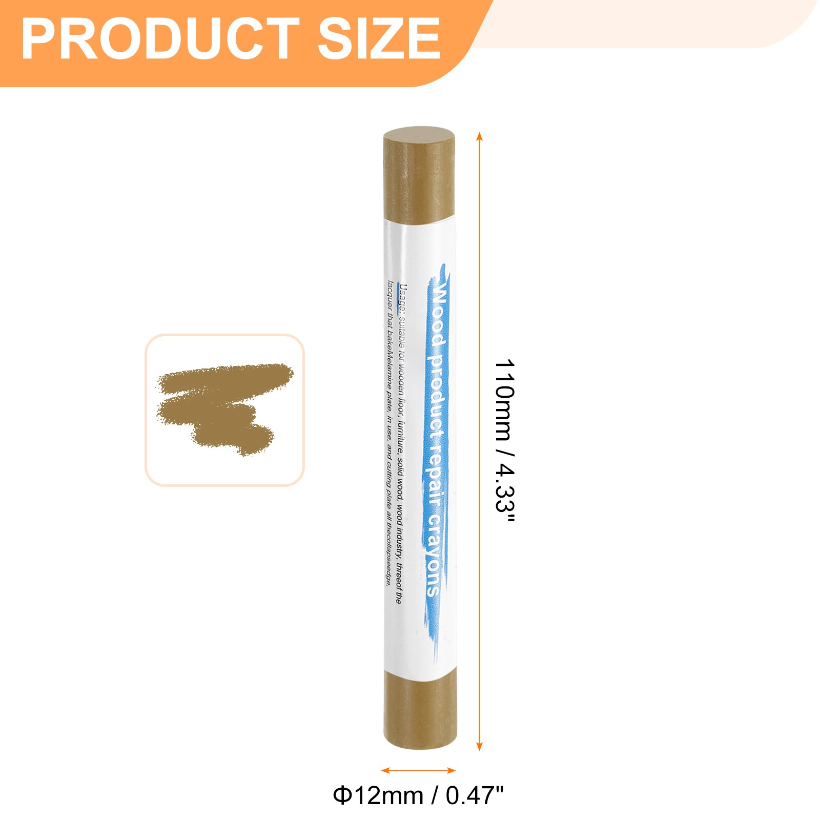 Harfington 5pcs Wood Filler Sticks Wooden Wax Touch Up Furniture Repair ...