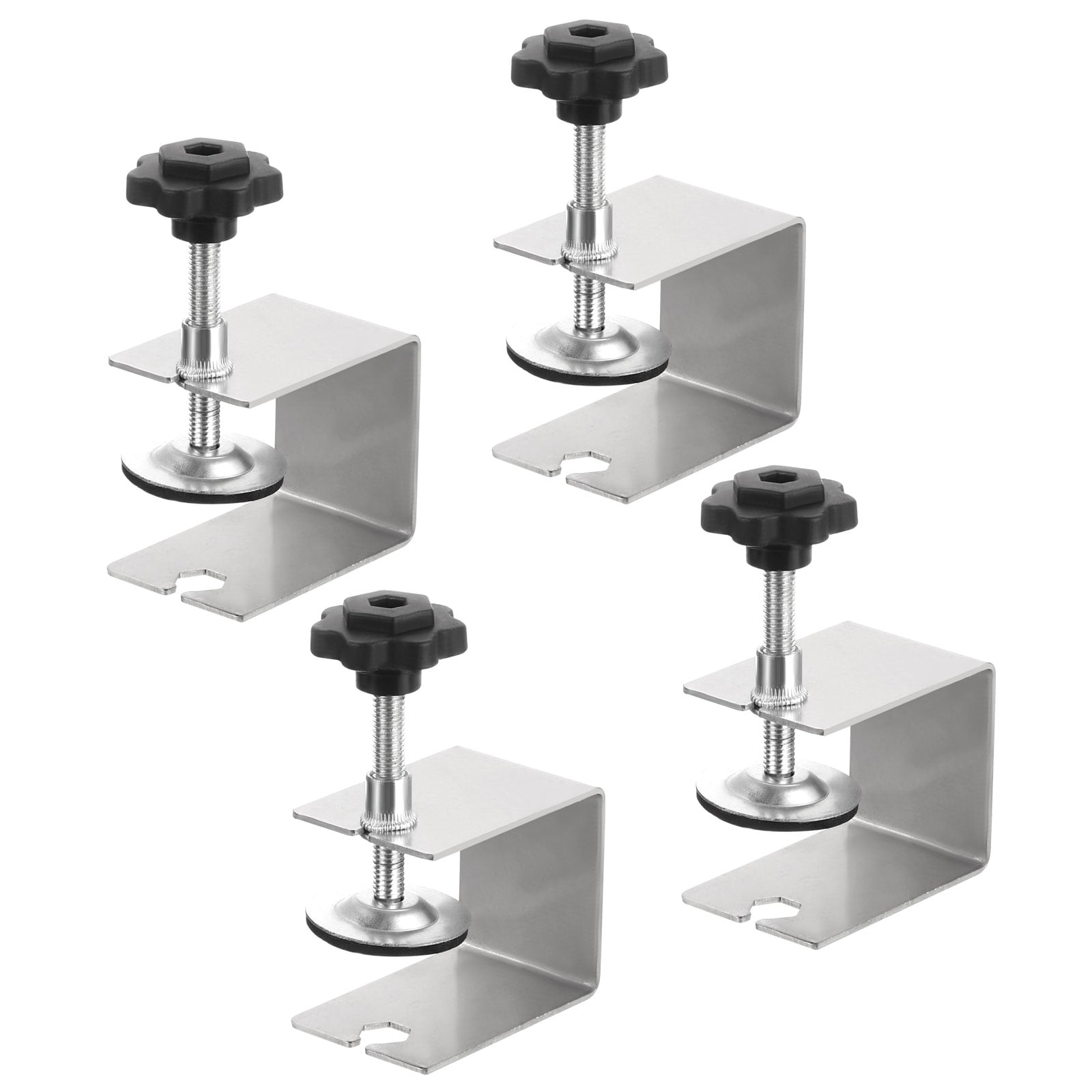 Unique Bargains Drawer Front Installation Clamps Stainless Steel ...