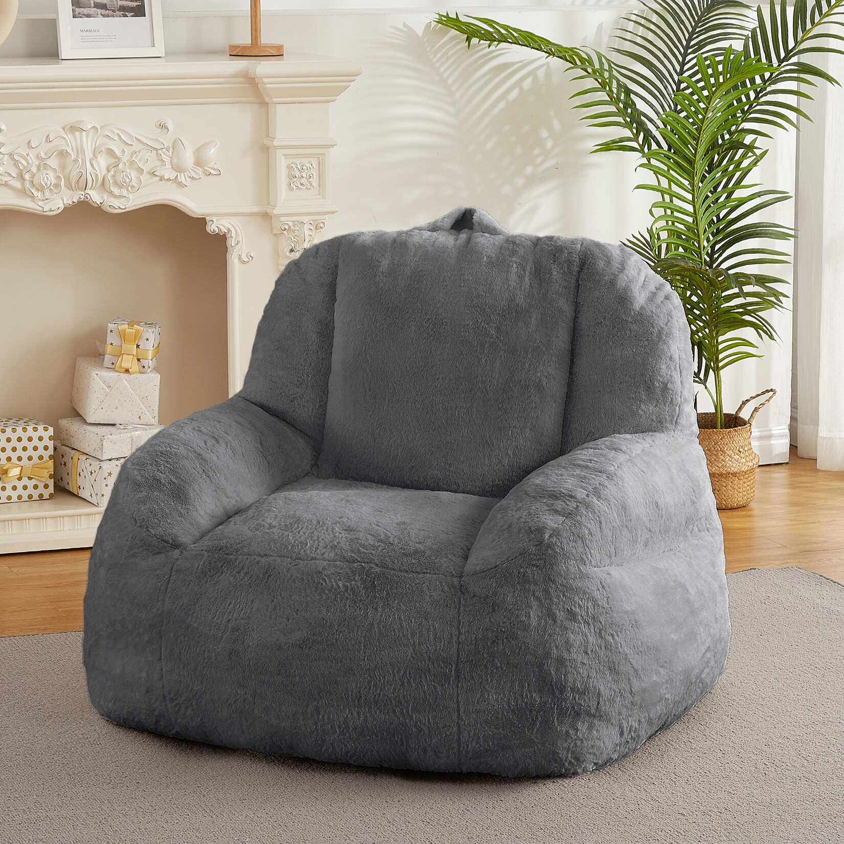 Garvee Bean Bag Chairs for Adults Teens Large Bean Bag Sofa Chairs with ...