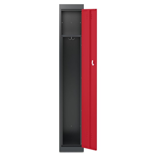 Gladiator PrimeTime 12-in W x 72-in H x 18-in D Scarlet Hammered ... Gladiator PrimeTime 12-in W x 72-in H x 18-in D Scarlet Hammered ...