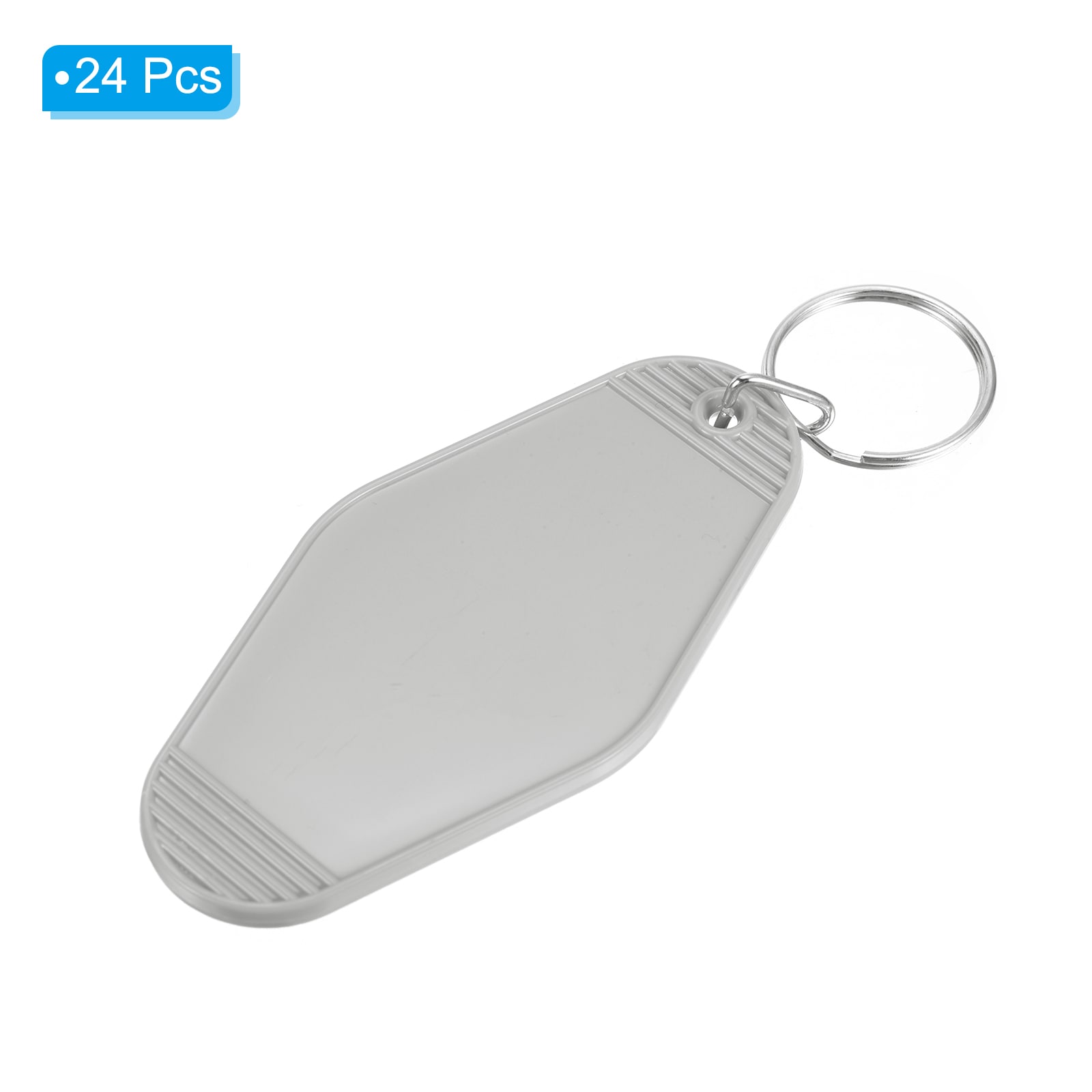 PATIKIL Vintage Motel Keychain 24 Pack Blank Hotel Keychains Rhombus ...