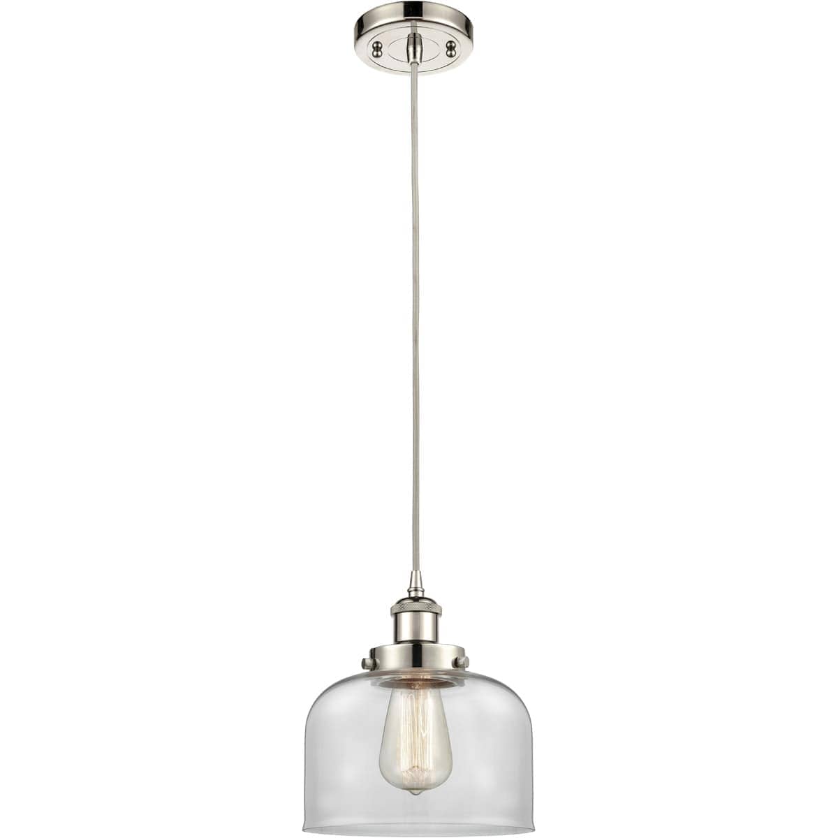 Innovations Lighting 916-1P-PN-G72-LED Ballston Large Bell Mini Pendant ...
