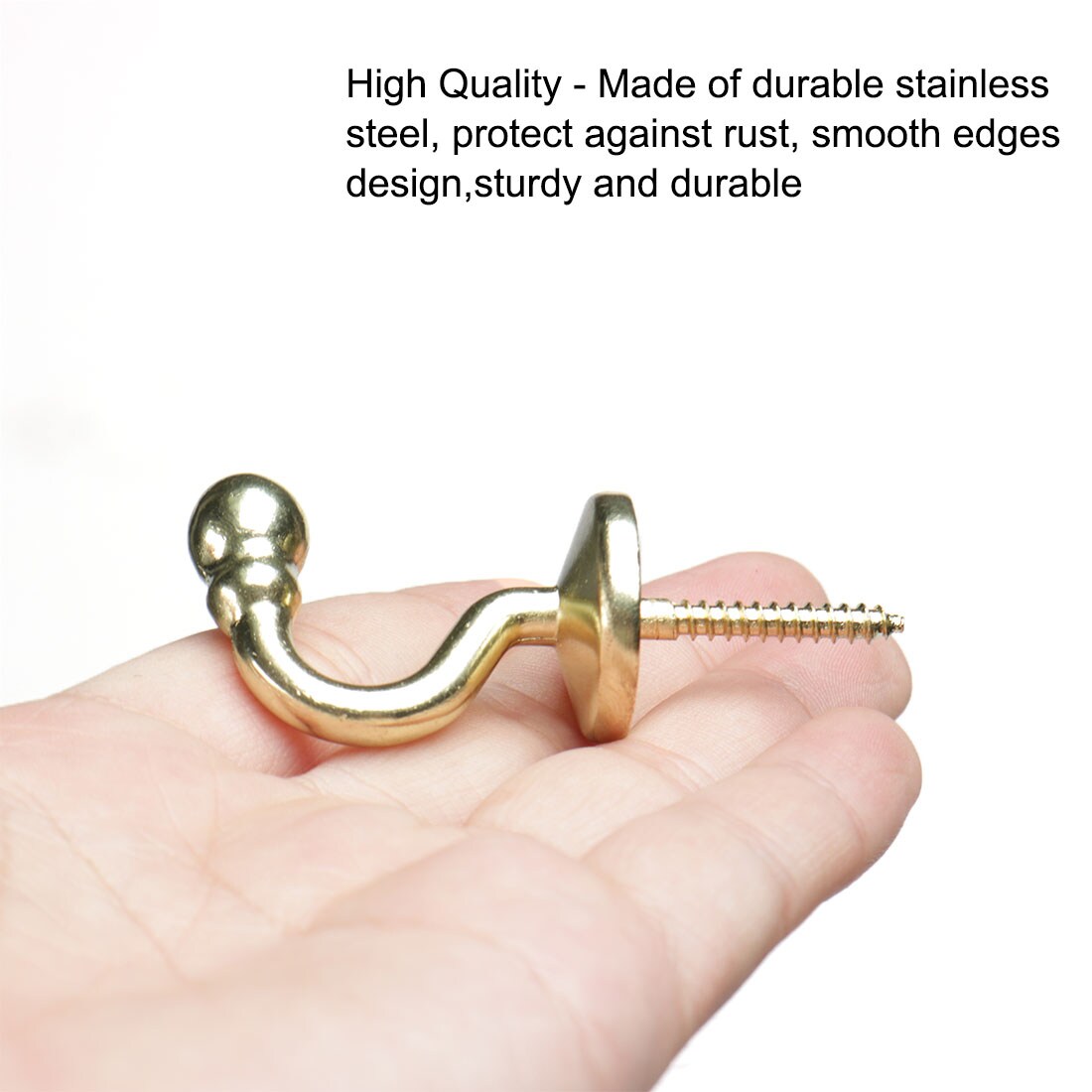Unique Bargains Curtain Tieback Hooks Stainless Steel Tassel Curtain ...