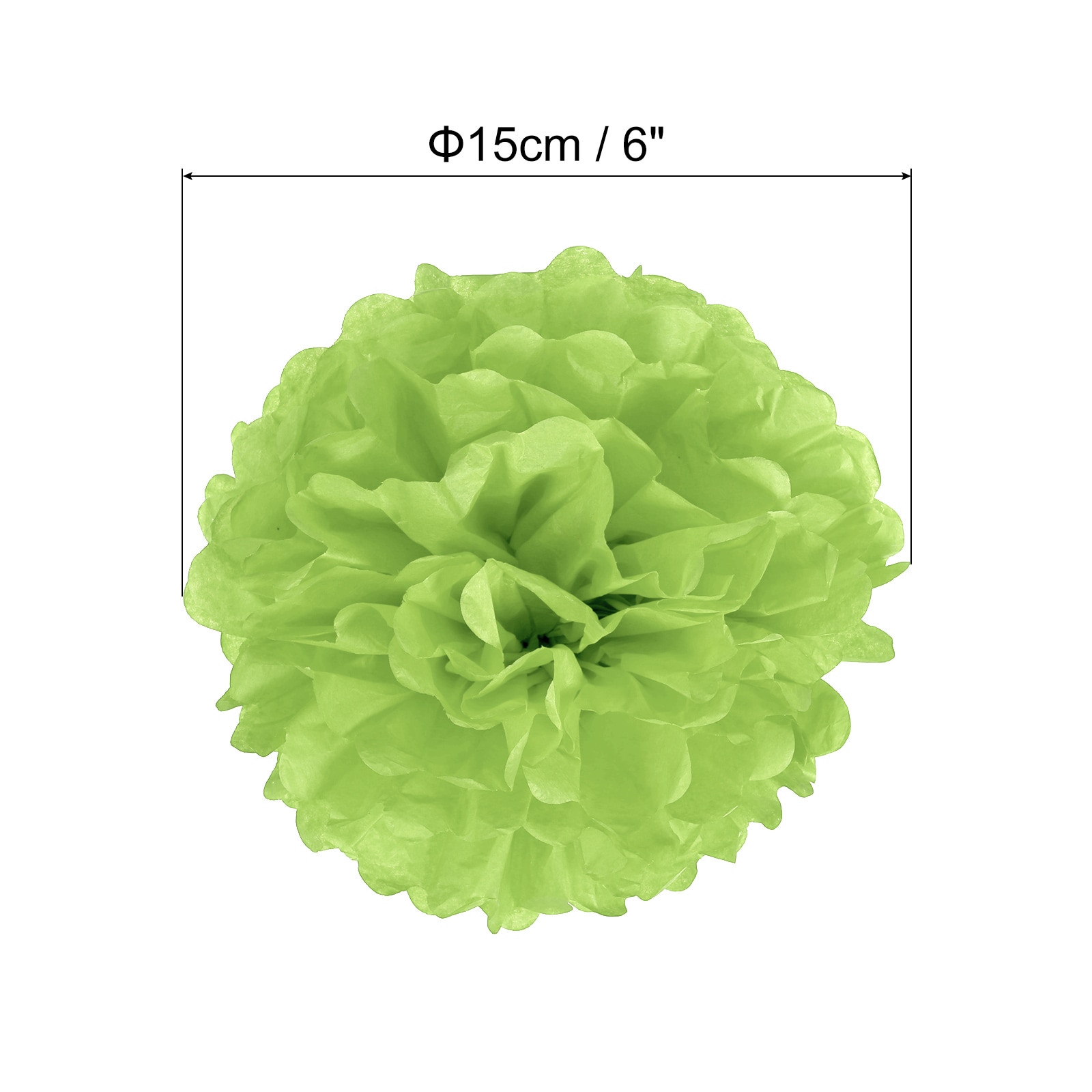 PATIKIL 6inch Tissue Pom Poms Flowers 10pcs Paper Flower Ball for ...