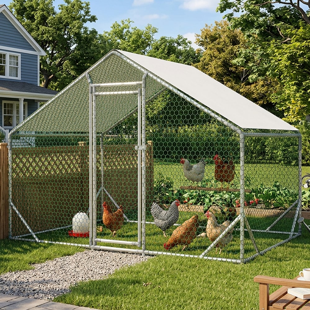 Thanaddo Outdoor Metal Chicken Cage Waterproof and UV resistant ...