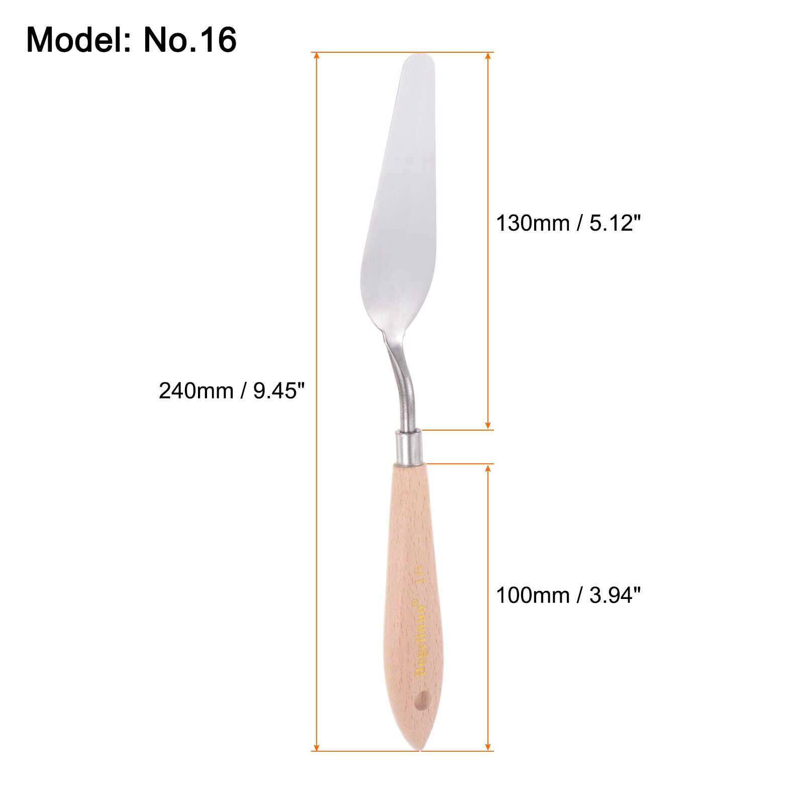 Harfington No.16 Painting Palette Knife Stainless Steel Pointy Spatula ...