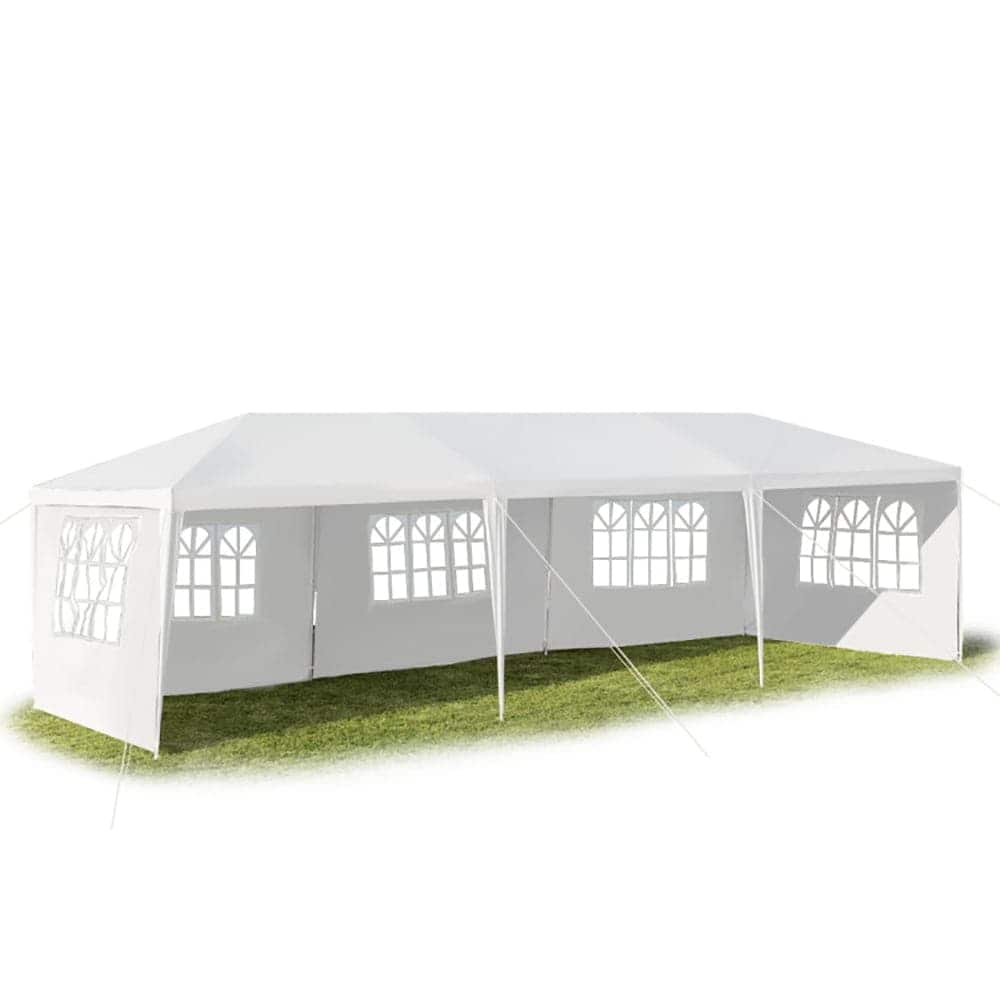 VERYKE 10 x 30 Feet Canopy Tent with 5 Removable Sidewalls for Party ...