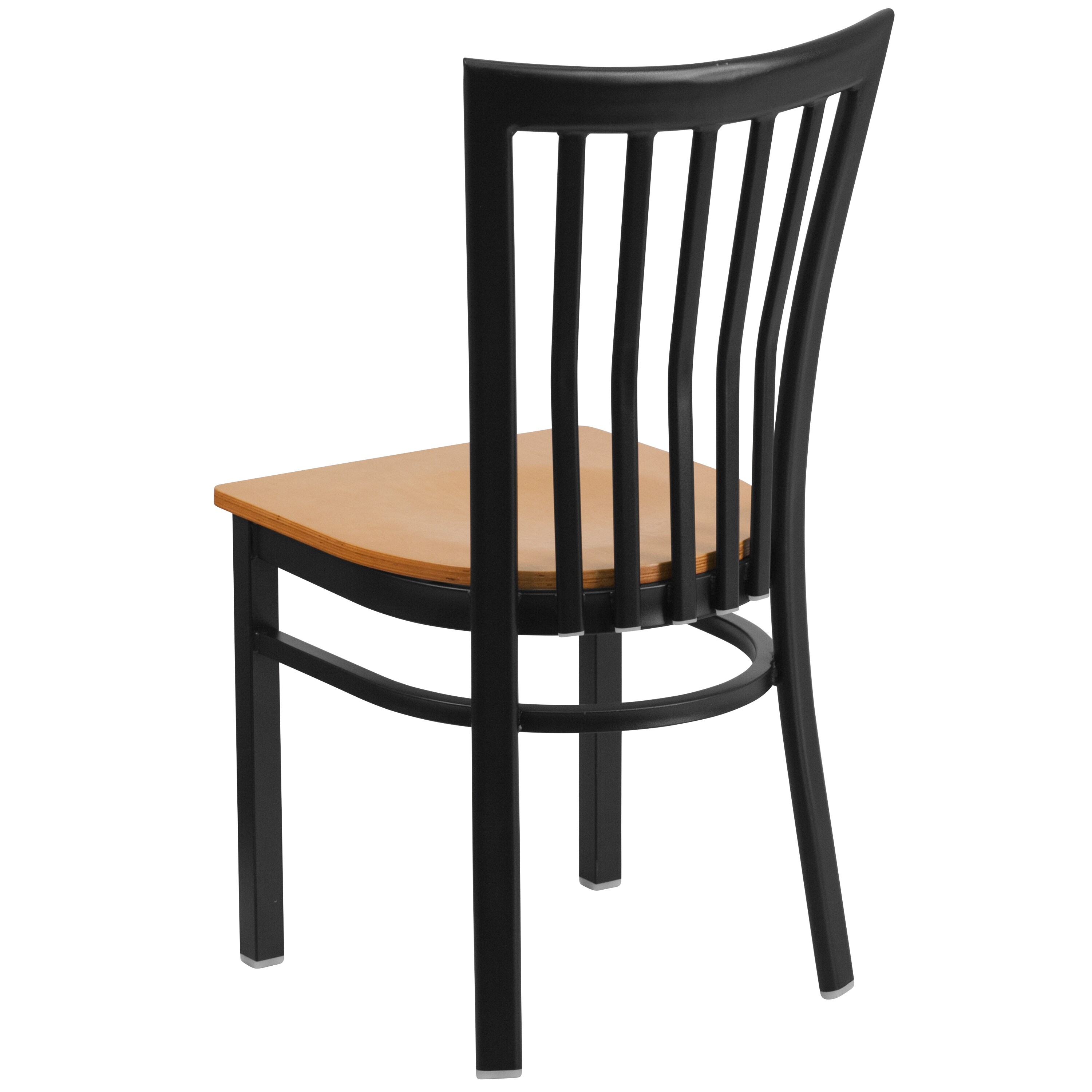 Flash Furniture 2 Pk. HERCULES Series Black School House Back Metal ...