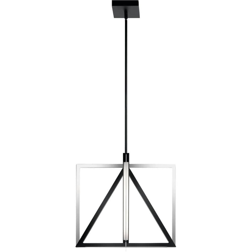 elan Axis 1 - Light Matte Black / Black - LED Steel Pendant Light in ...