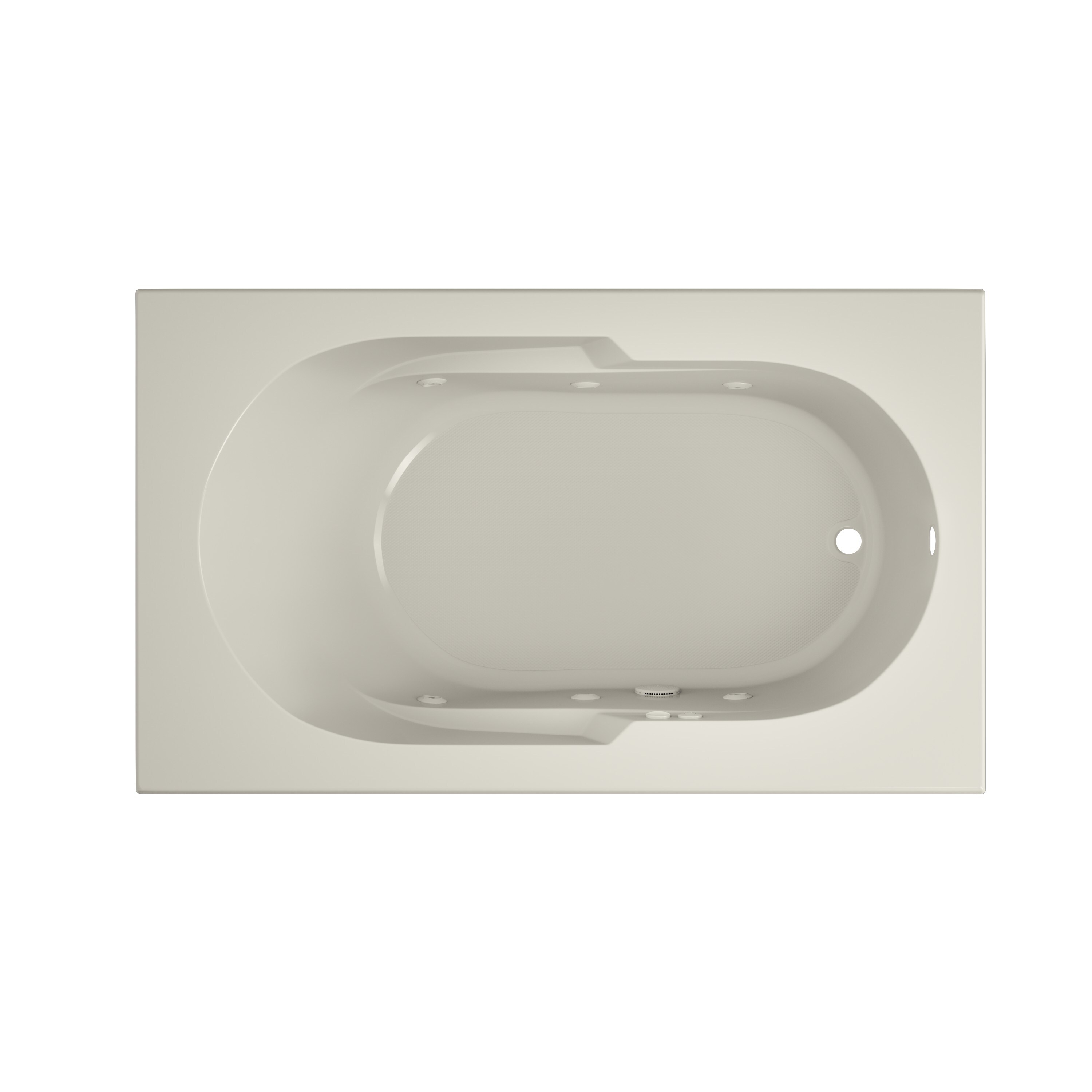 Jacuzzi SIGNATURE Rectangle 6036 Drop-In Whirpool RH/RBM Oyster at ...