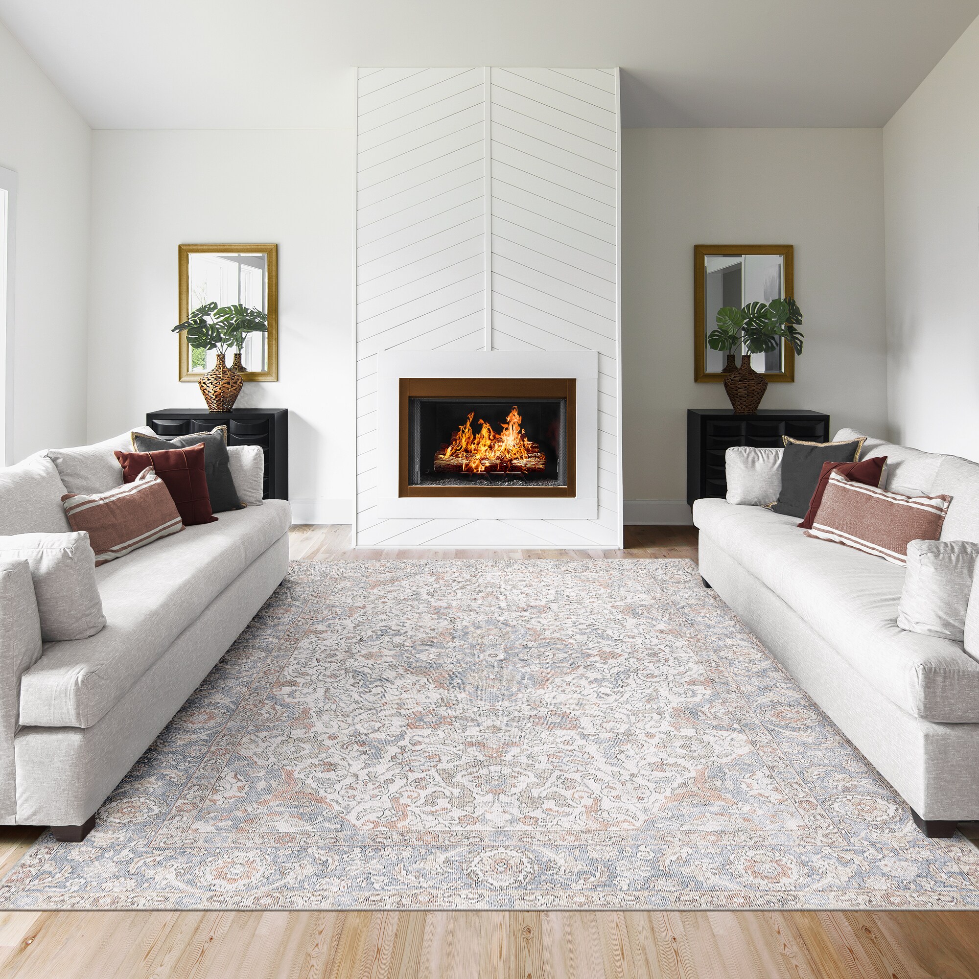 Thomasville 8 x 10 (ft) Loomed Ivory Rectangular Indoor Moroccan ...