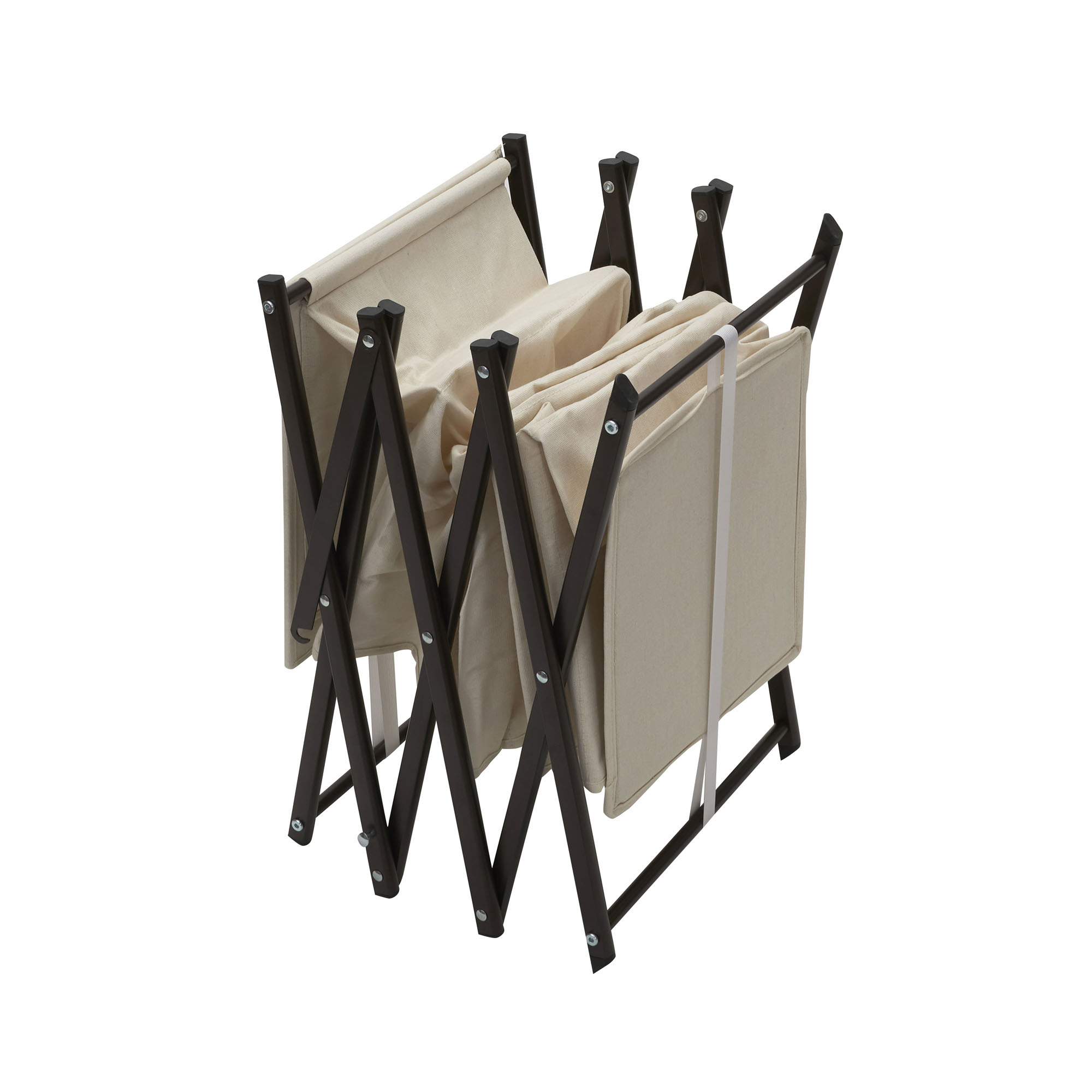 Household Essentials 12 Pocket Shoe Cubby Sturdy Folding Frame Poly ...