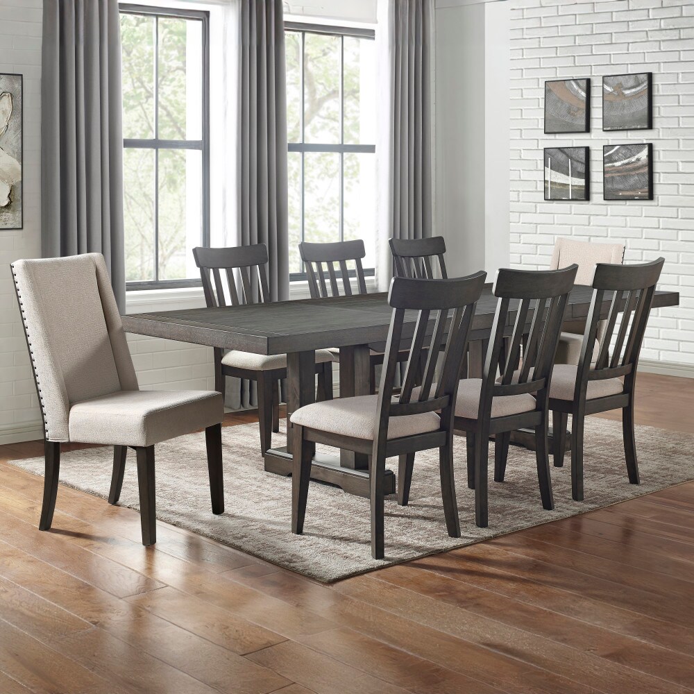 Steve Silver Set of 2 Napa Transitional Woven Upholstered Dining side ...