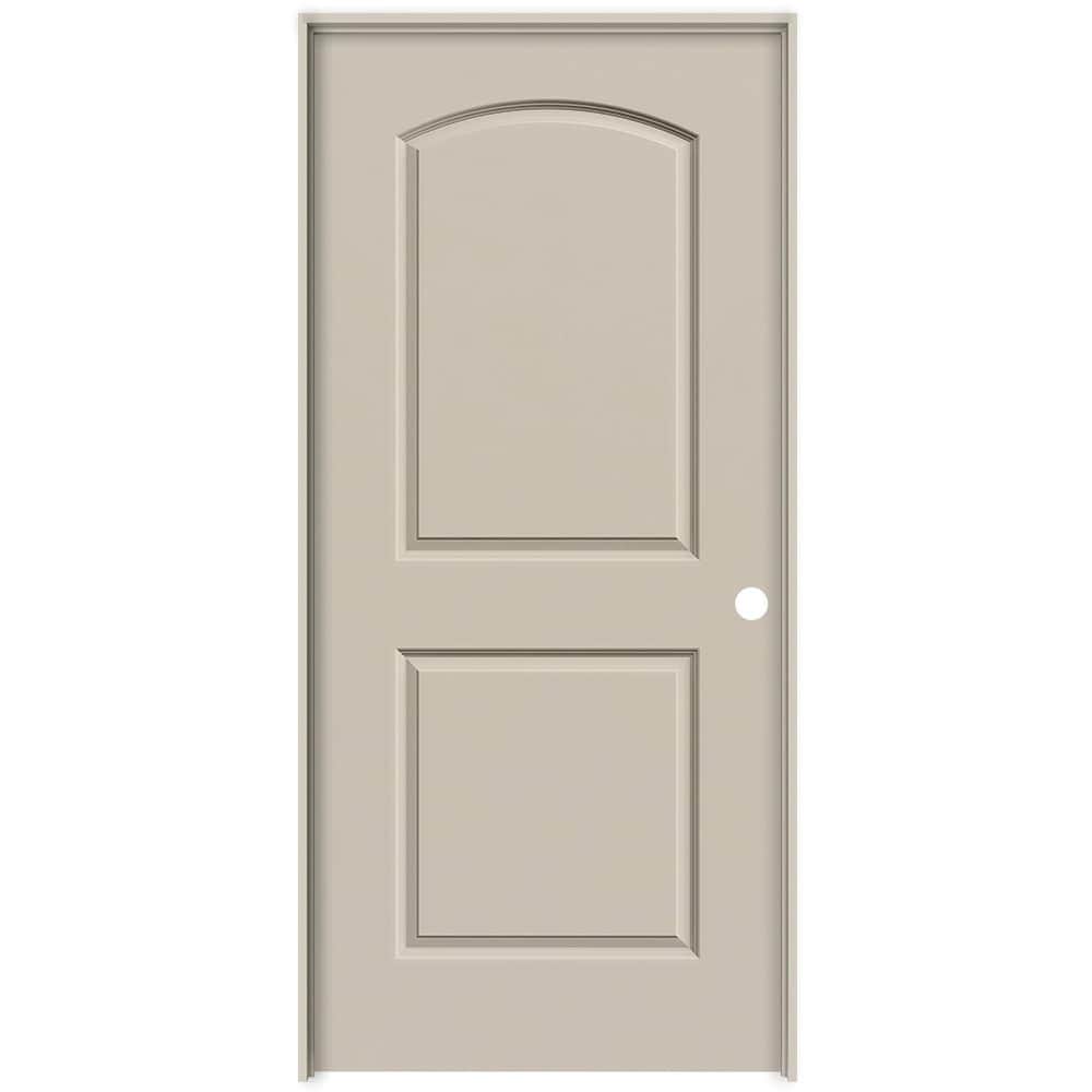 JELD-WEN 32-in x 80-in Primed Hollow core 2-panel Left hand Smooth ...