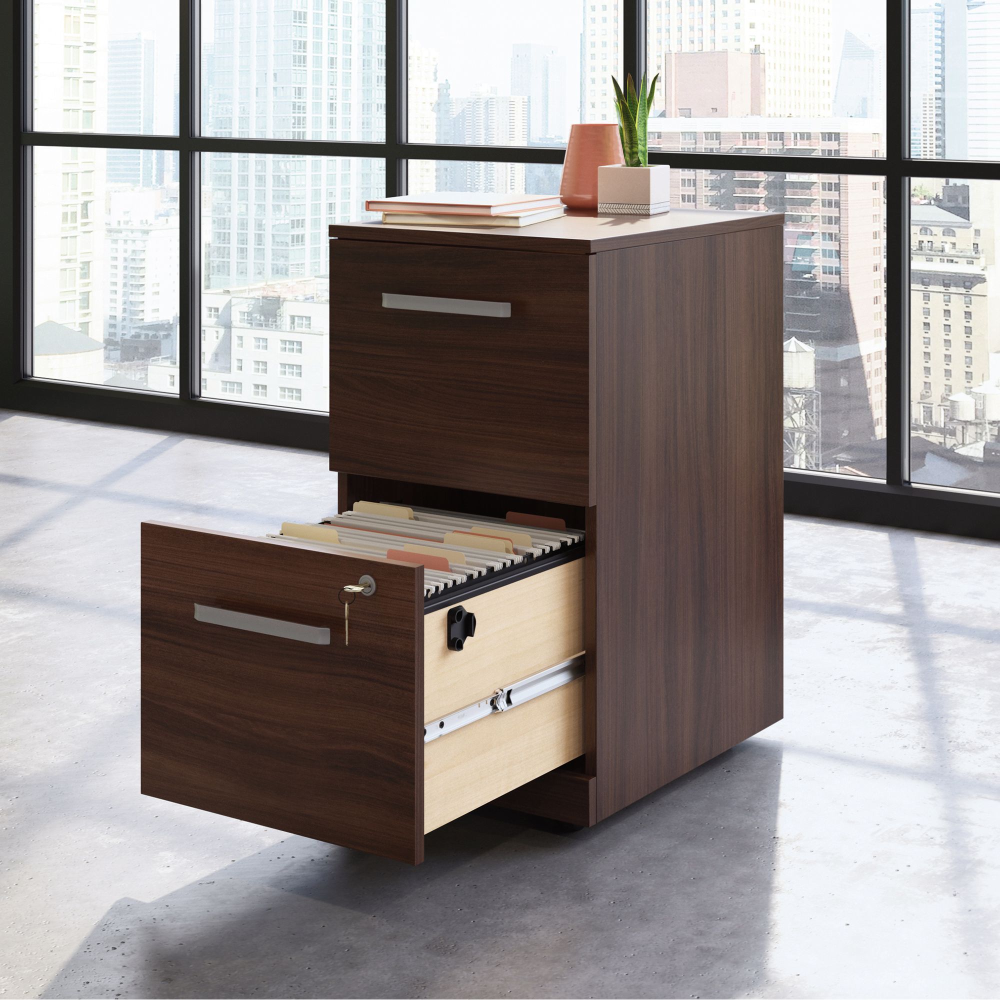 Sauder OfficeWorks by Affirm Commercial Office File Cabinet Noble Elm ...