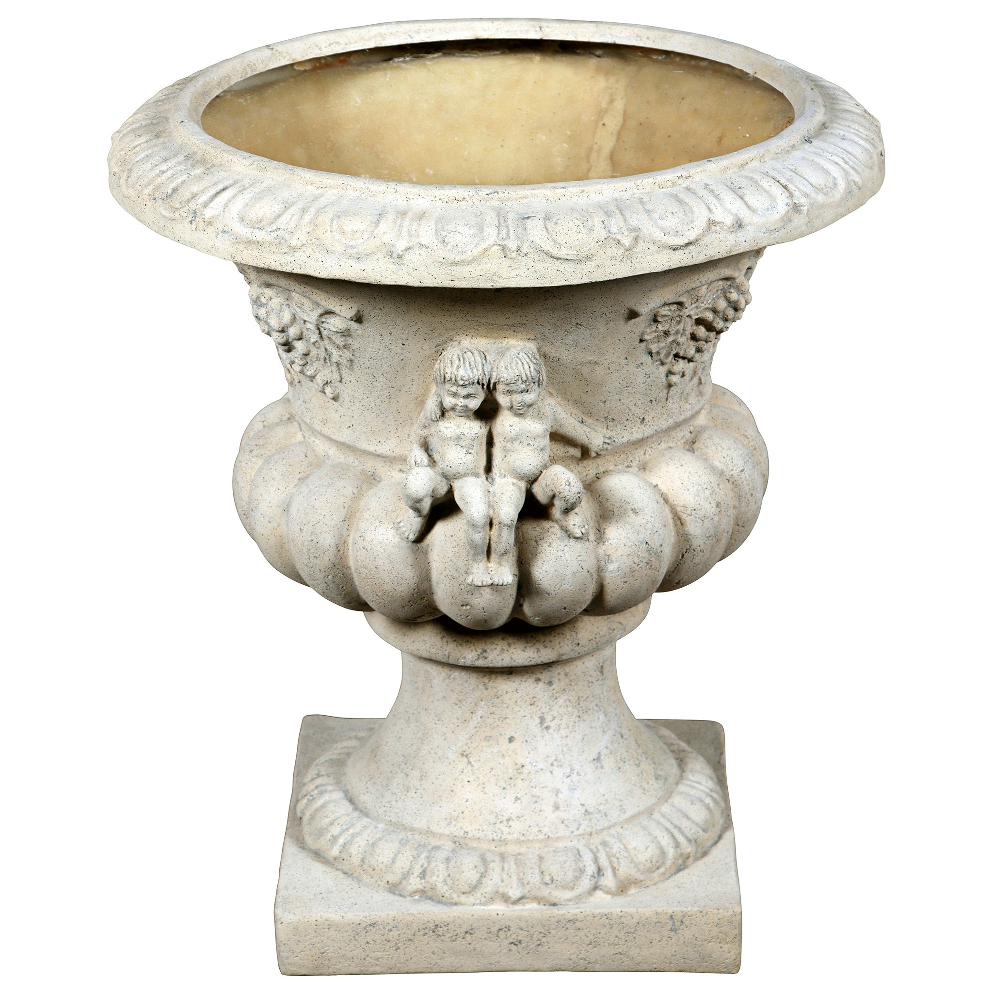Design Toscano 2-Pack Urn 22-in W x 24.5-in H Off-white Fiberglass ...