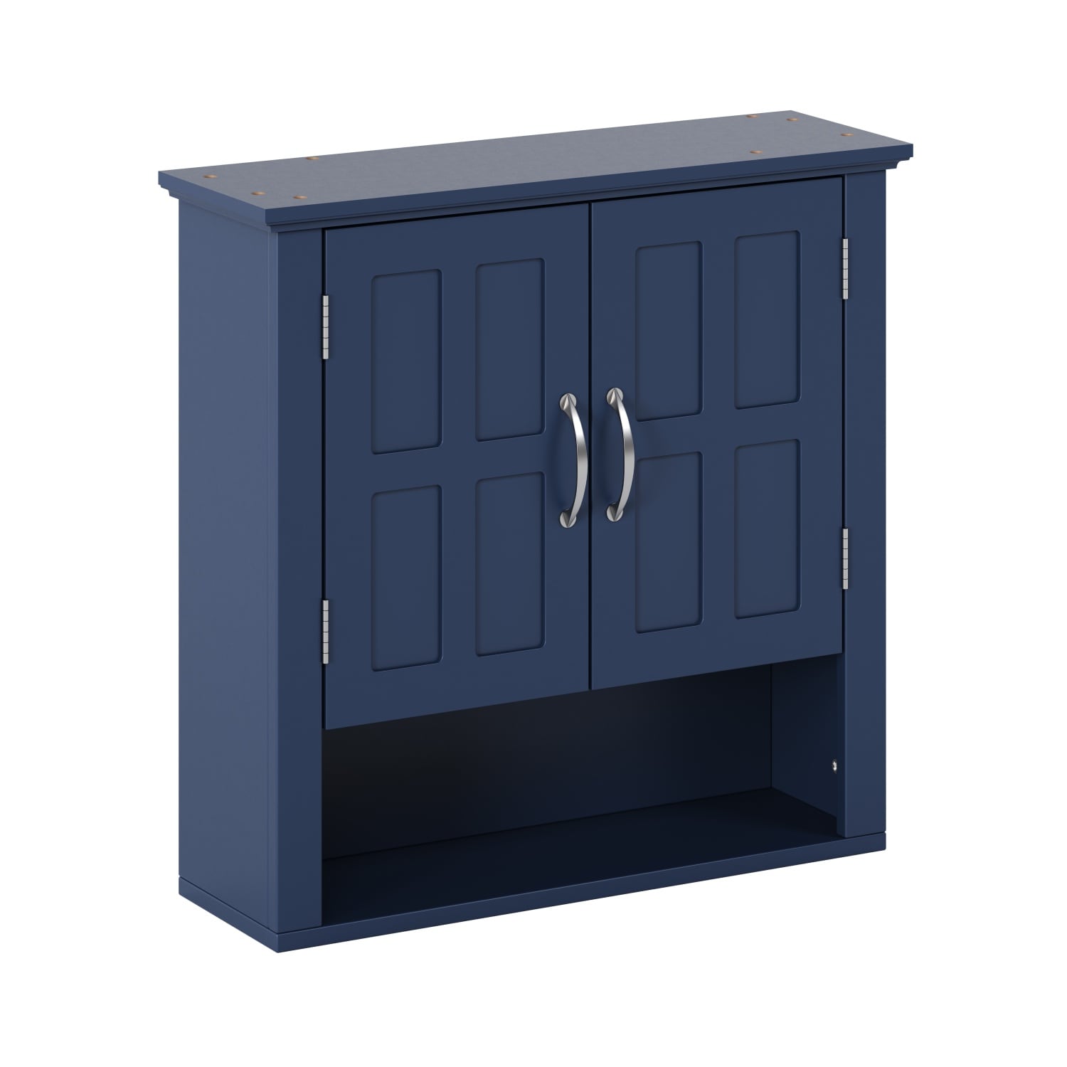 Vanityfus Wall Mounted Medicine Cabinet with Adjustable Shelves - Blue ...