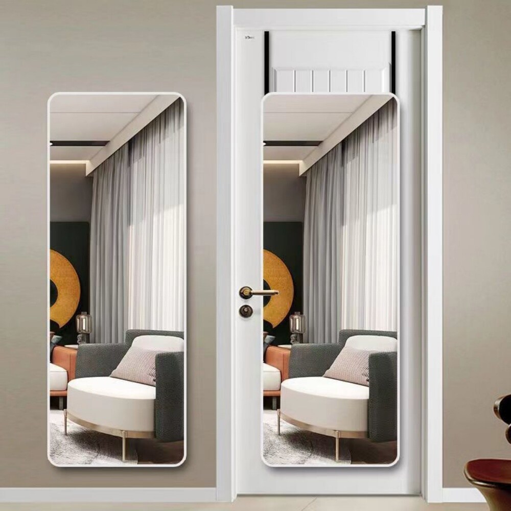 OOU Floor standing wall mounted mirror aluminum frame high definition ...