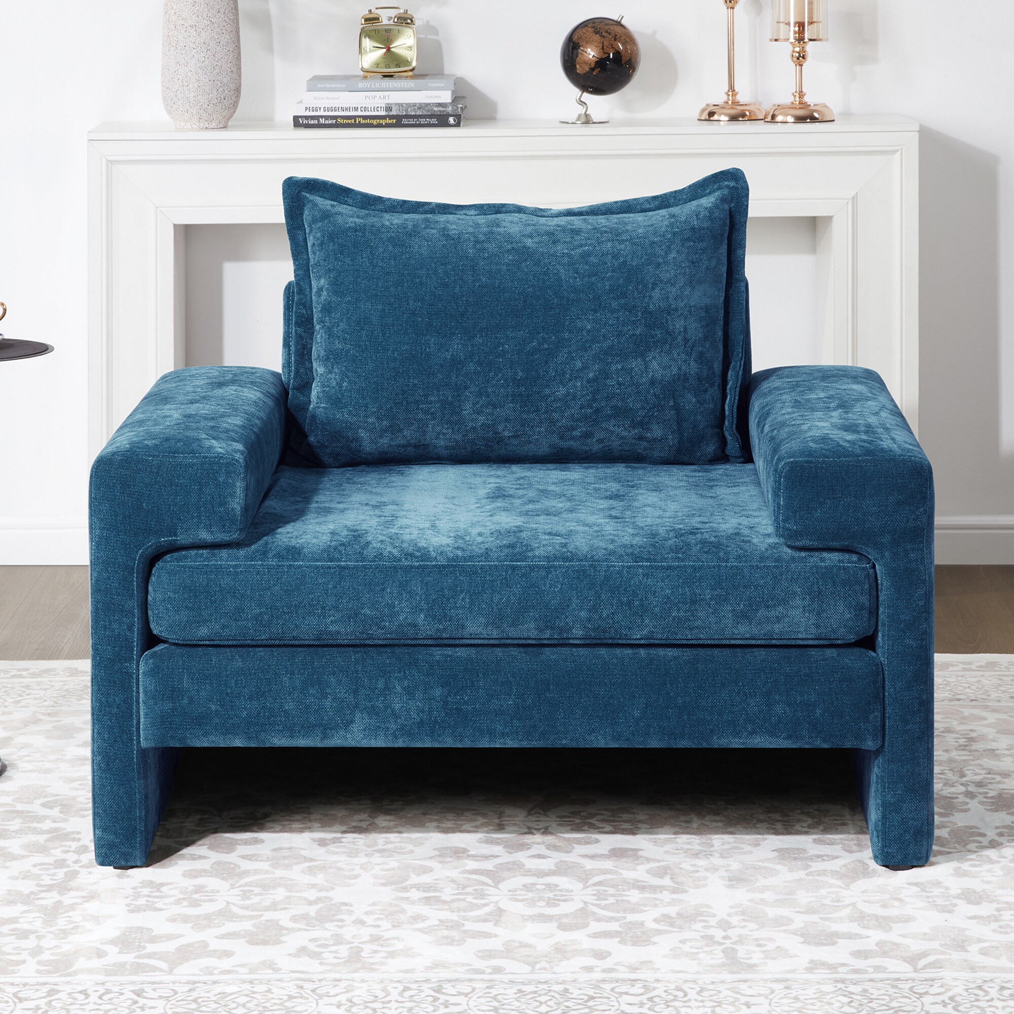 Christopher Knight Home Selvaro Modern 40.9 Inch Chenille Upholstered ...