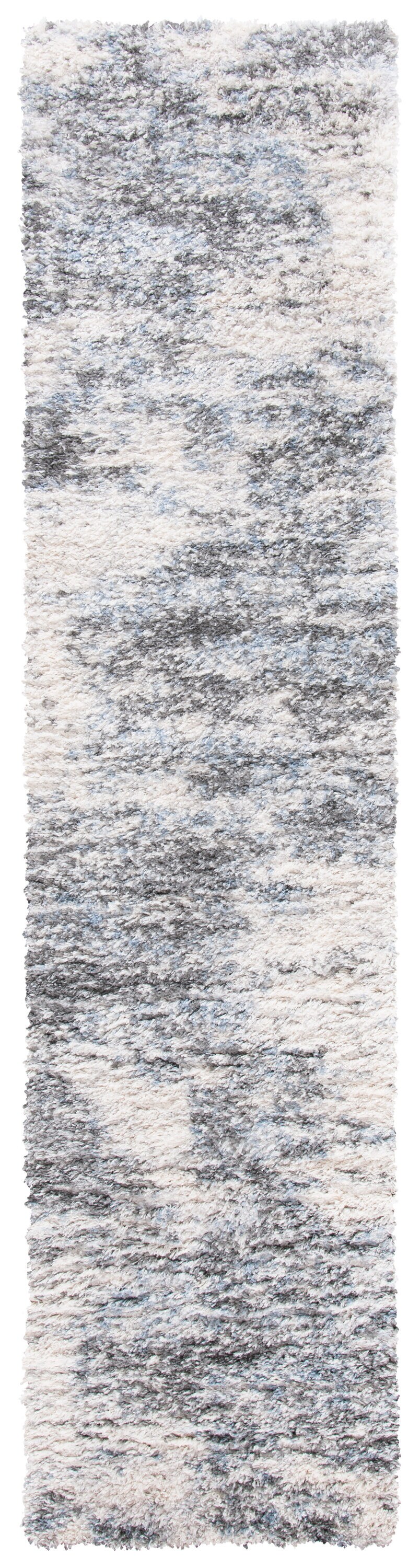Safavieh Berber Shag 273A Ivory Grey 2ft x 12ft Runner Rug in the Rugs ...