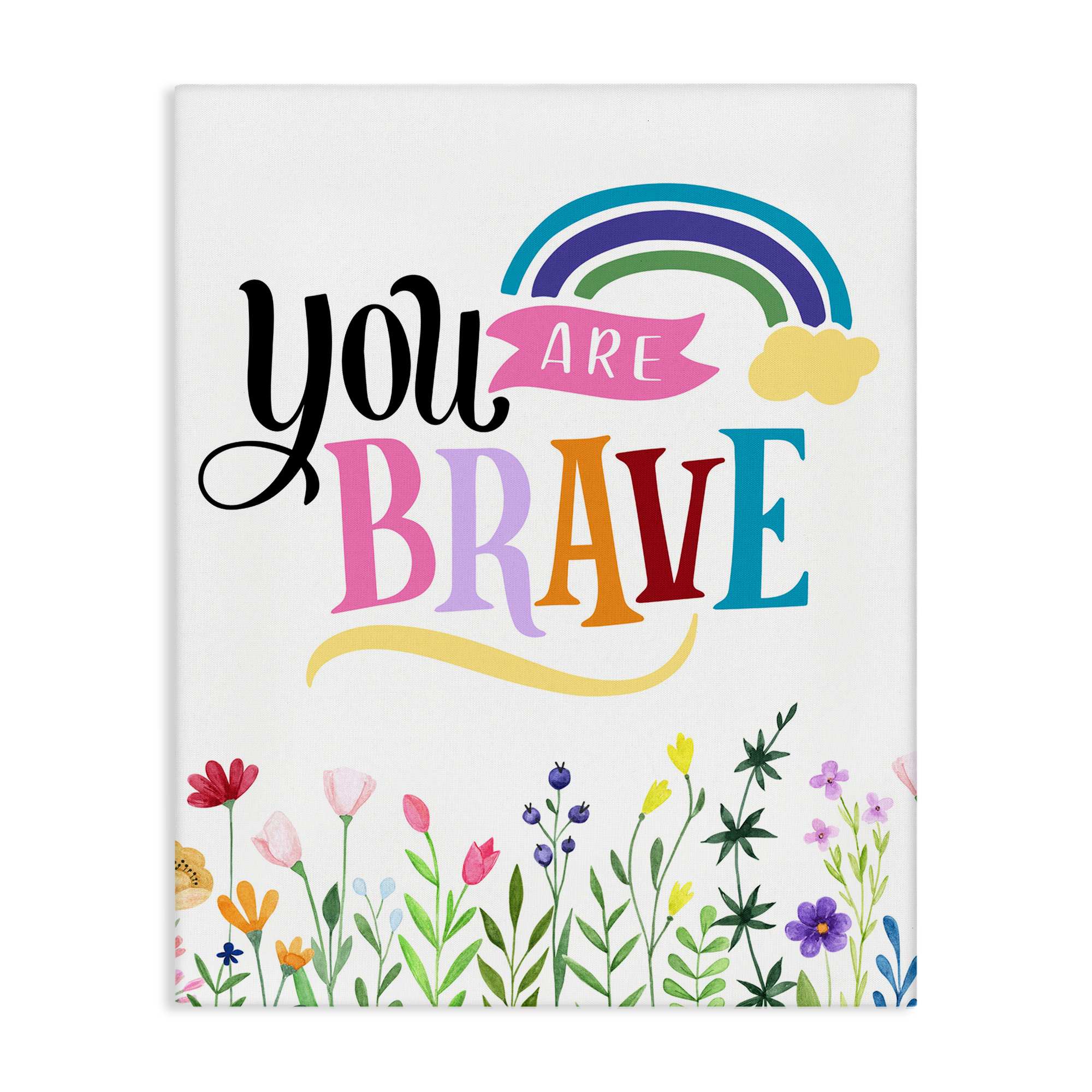 Stupell Industries You Are Brave Encouragement Canvas Wall Art By Kim ...