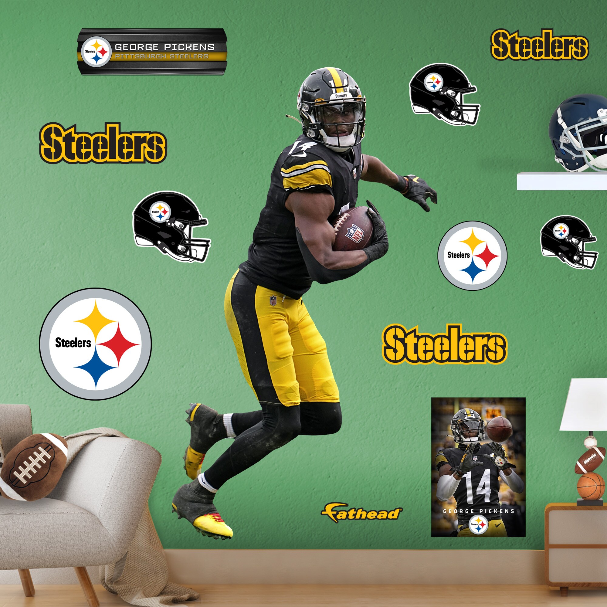 Fathead 32-Inches W x 50-Inches H Self-adhesive Multiple colors ...
