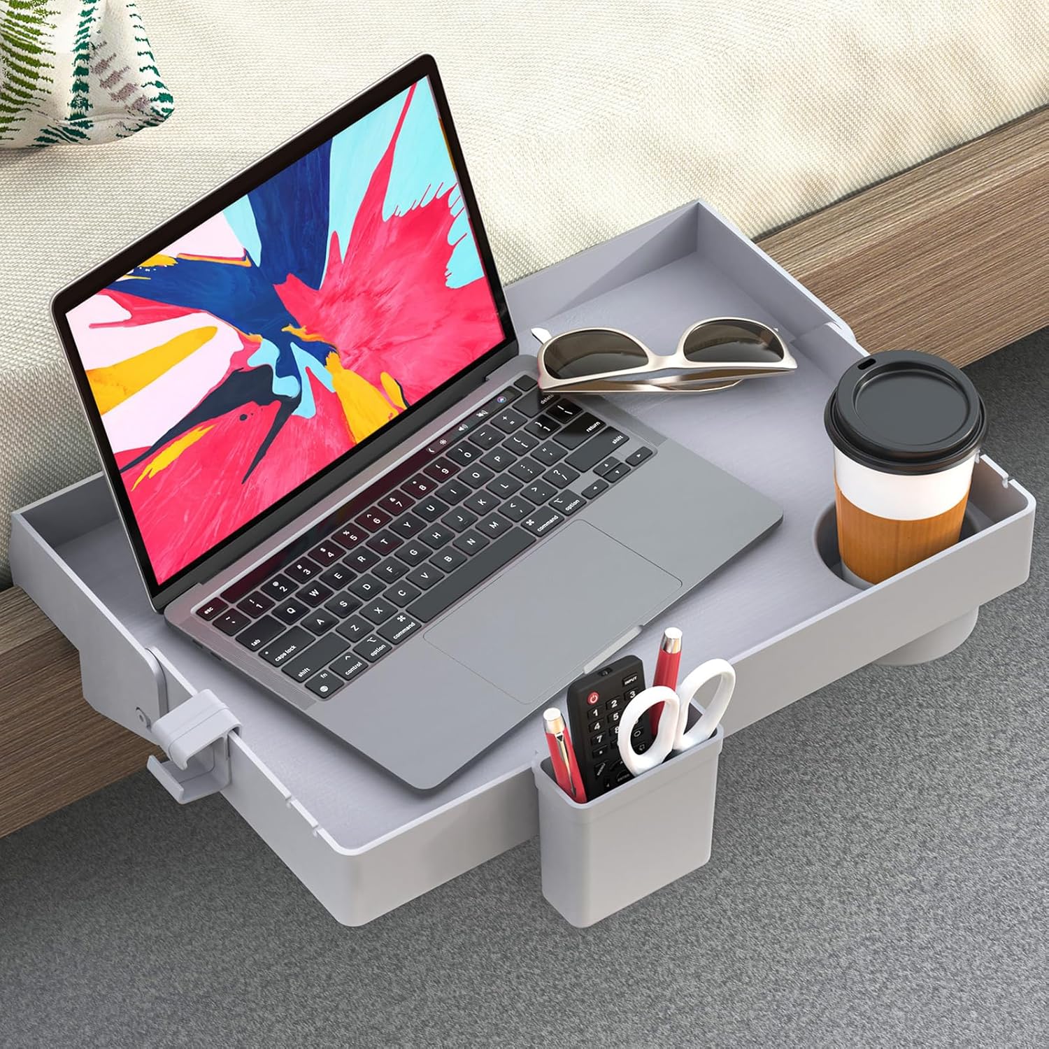 Luupatchy Plus Size Foldable Bunk Bed Shelf Clip On Nightstand Grey ...